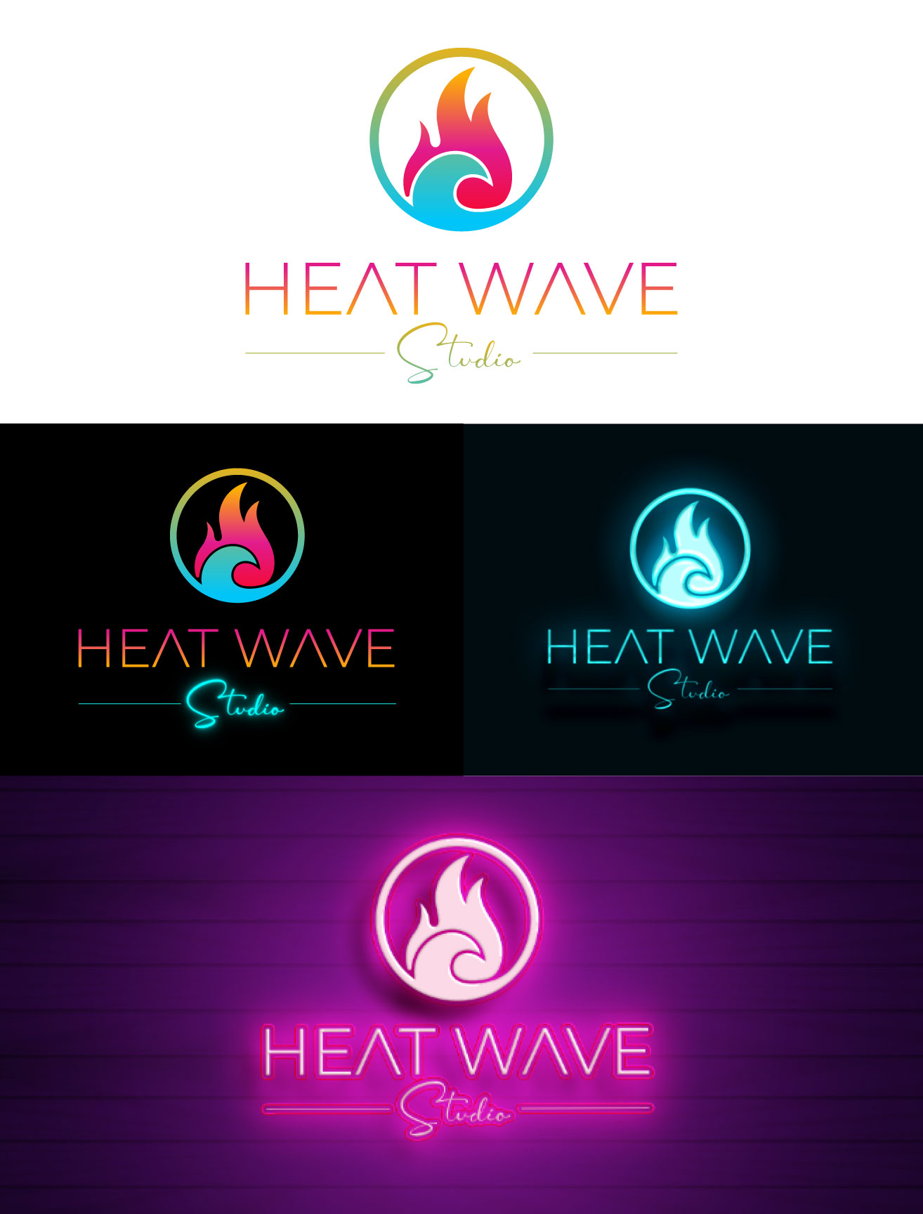 Modern, Upmarket, Fitness Logo Design for Heat Wave Studio by Danial07 ...