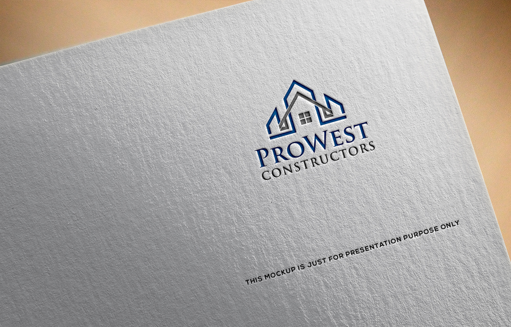 Logo Design for ProWest Constructors or just ProWest by Bruse R ...
