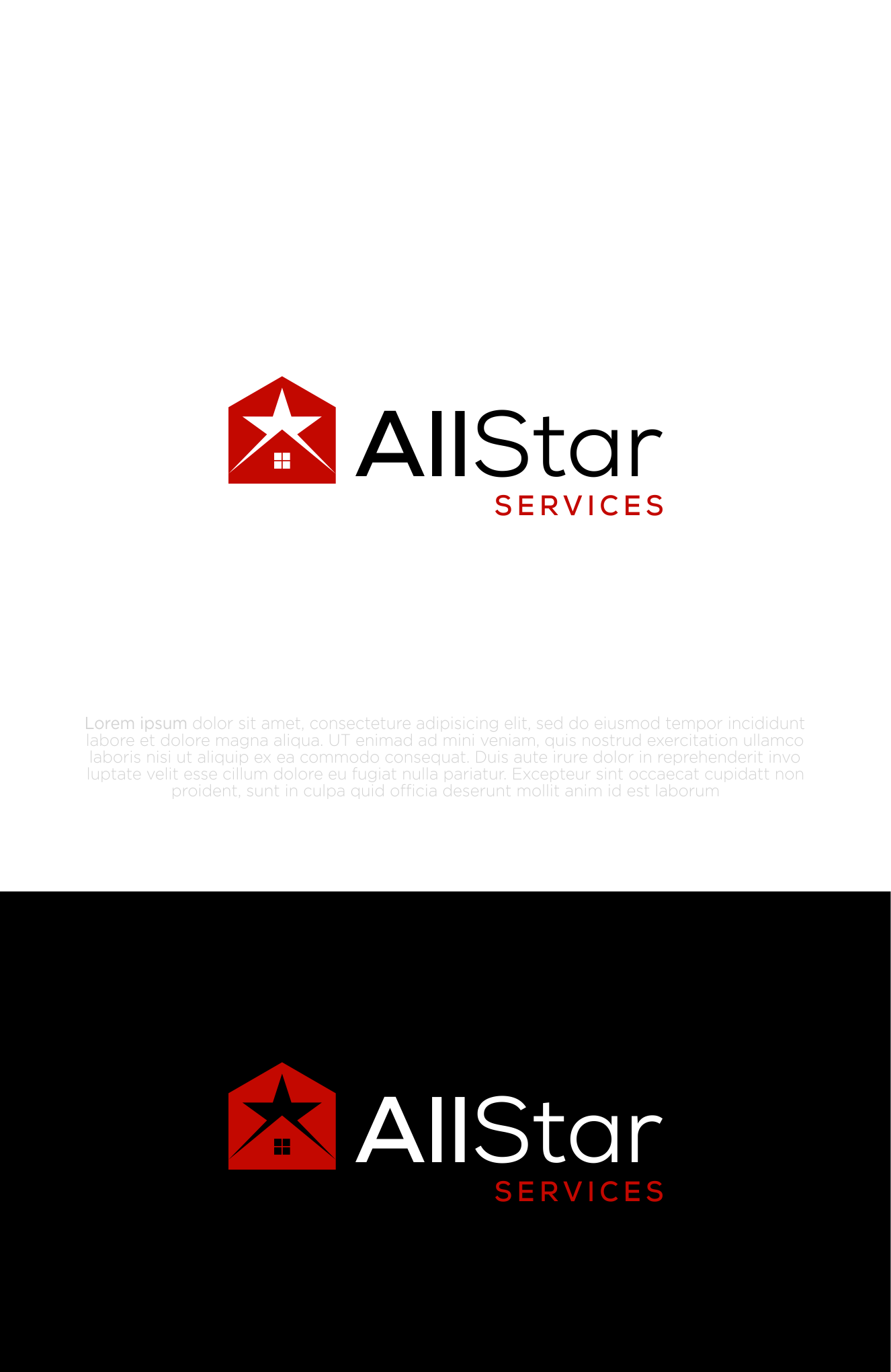 Modern, Masculine Logo Design for All Star Services by cindaku | Design ...