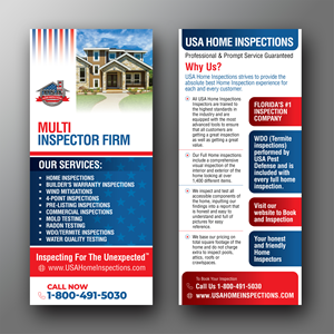A NEW UPDATED VERSION OF A 4"X9" RACK CARD | 60 Flyer Designs for USA ...