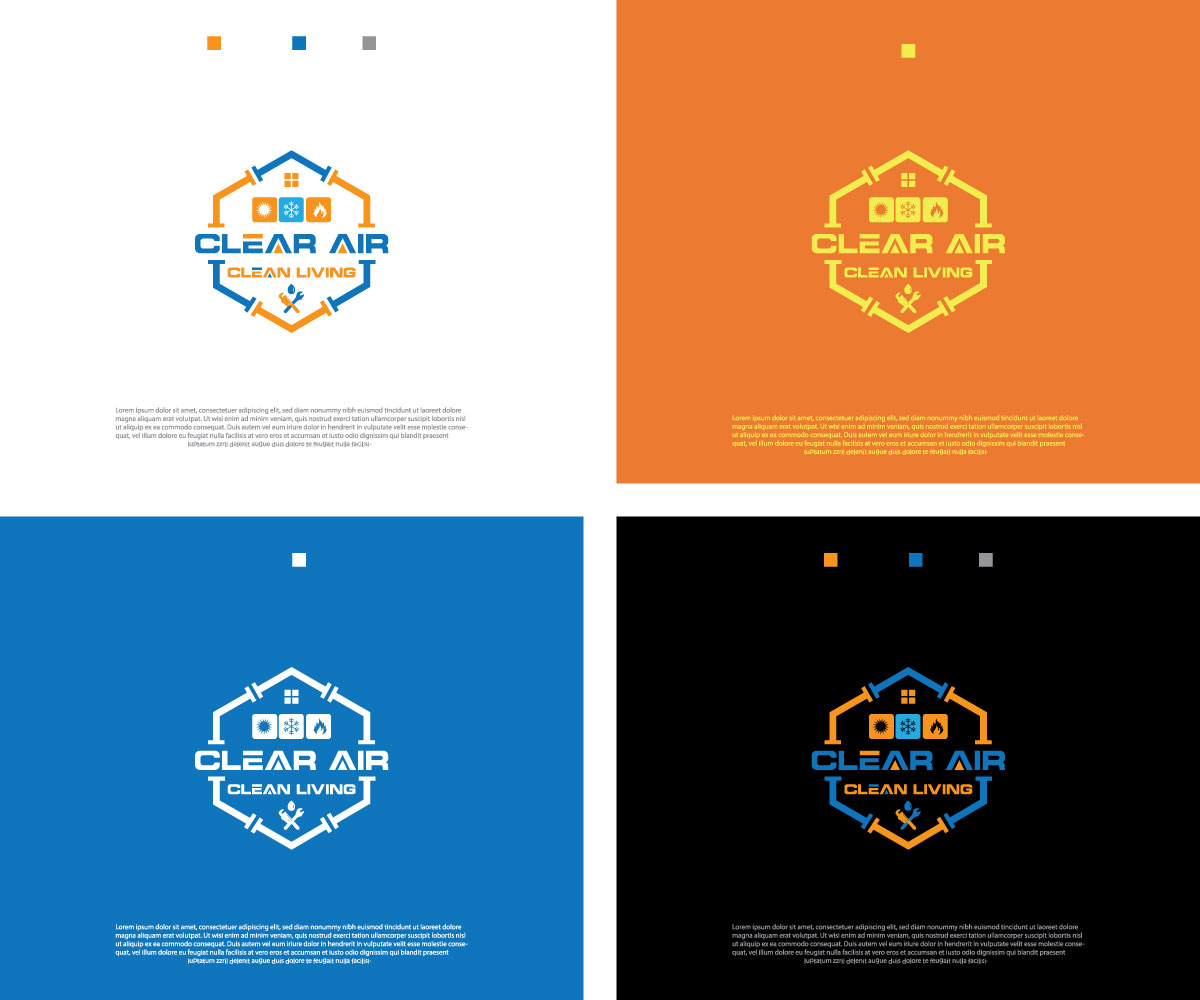 Elegant, Playful, HVAC Logo Design for Clear Air, Clean Living by FIND ...