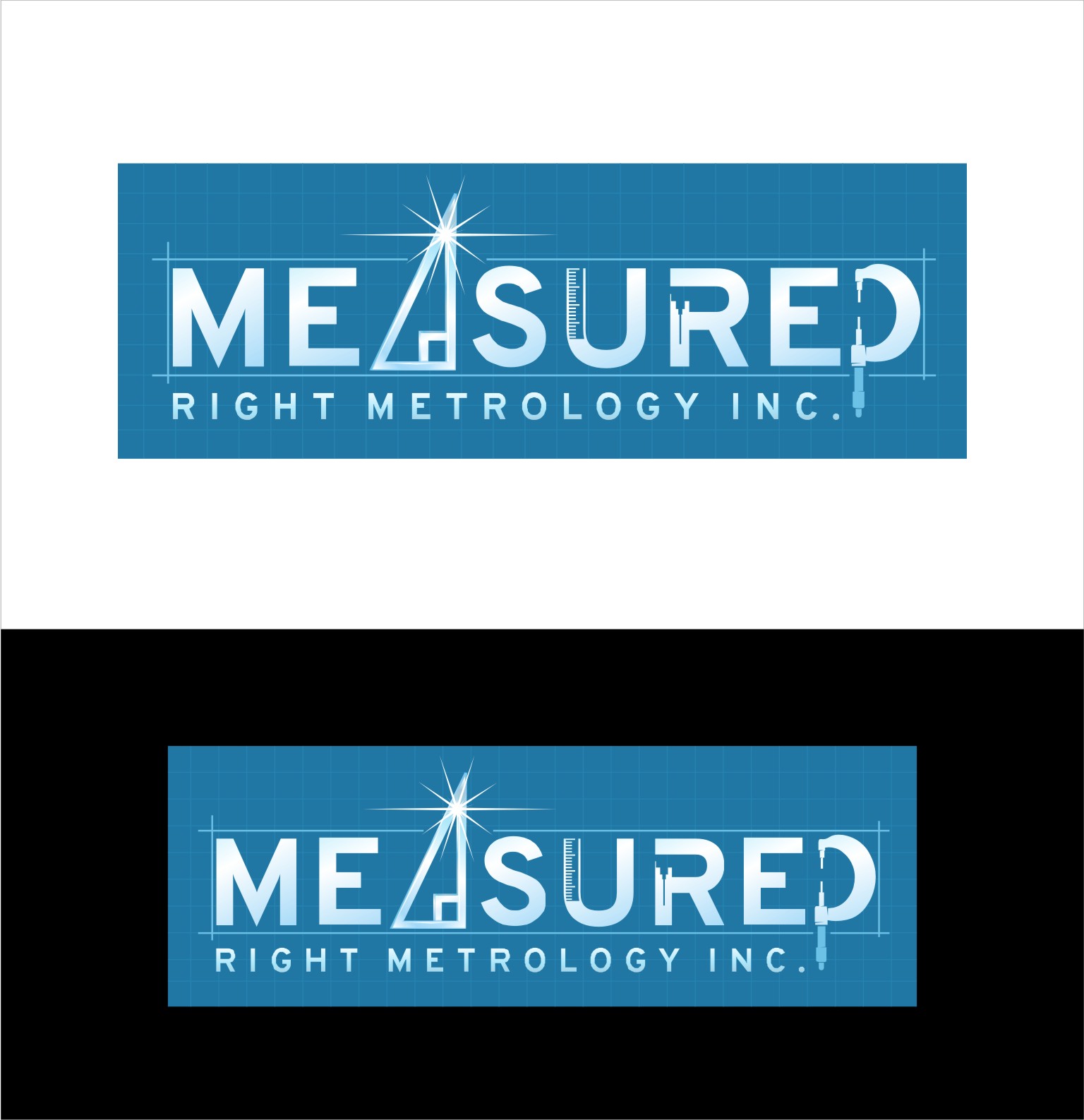 Logo Design for Measured Right Metrology Inc. by Soul Light | Design ...