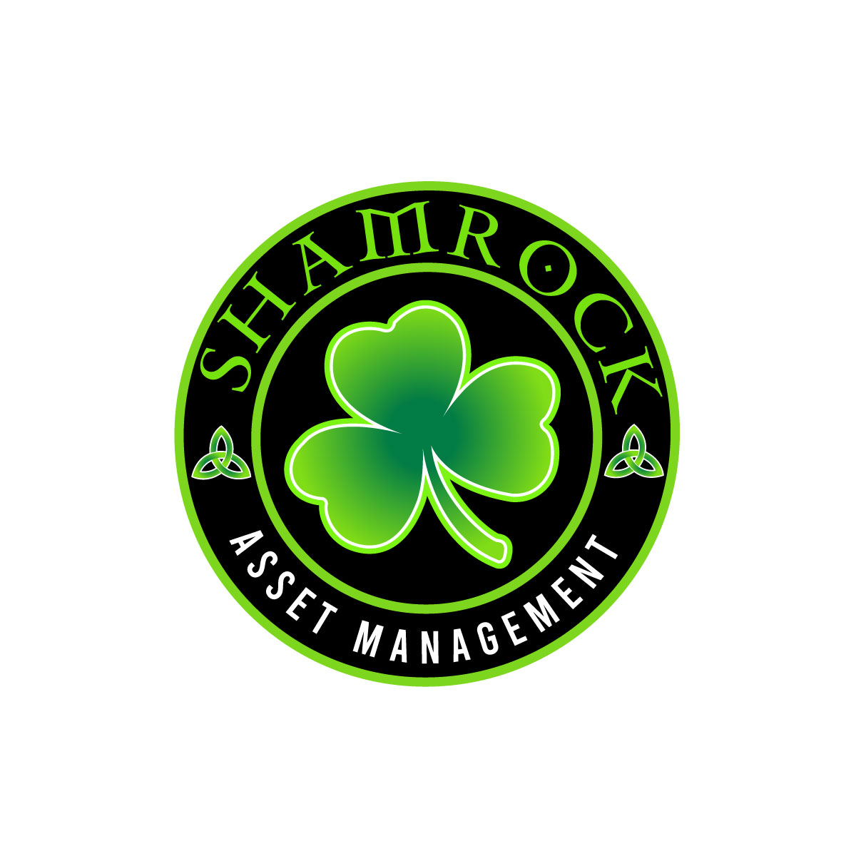 Logo Design for I want it to say "Shamrock" at the top of the skull and ...