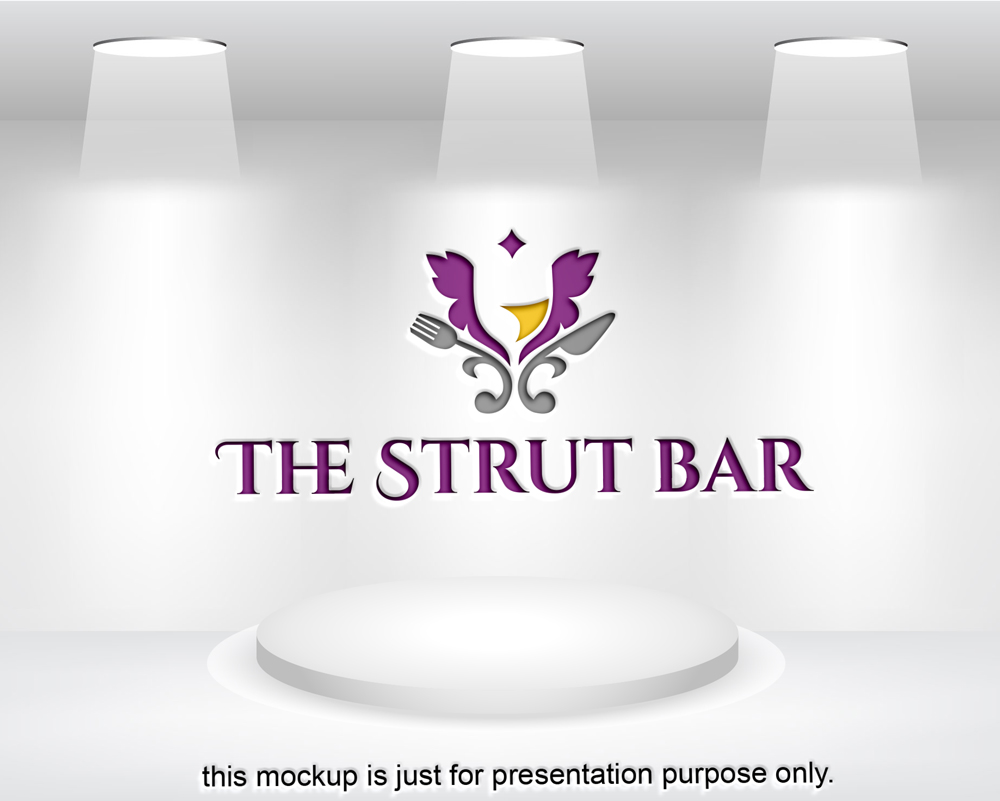 Bold, Serious Logo Design for The Strut bar by Bruse R | Design #32298868