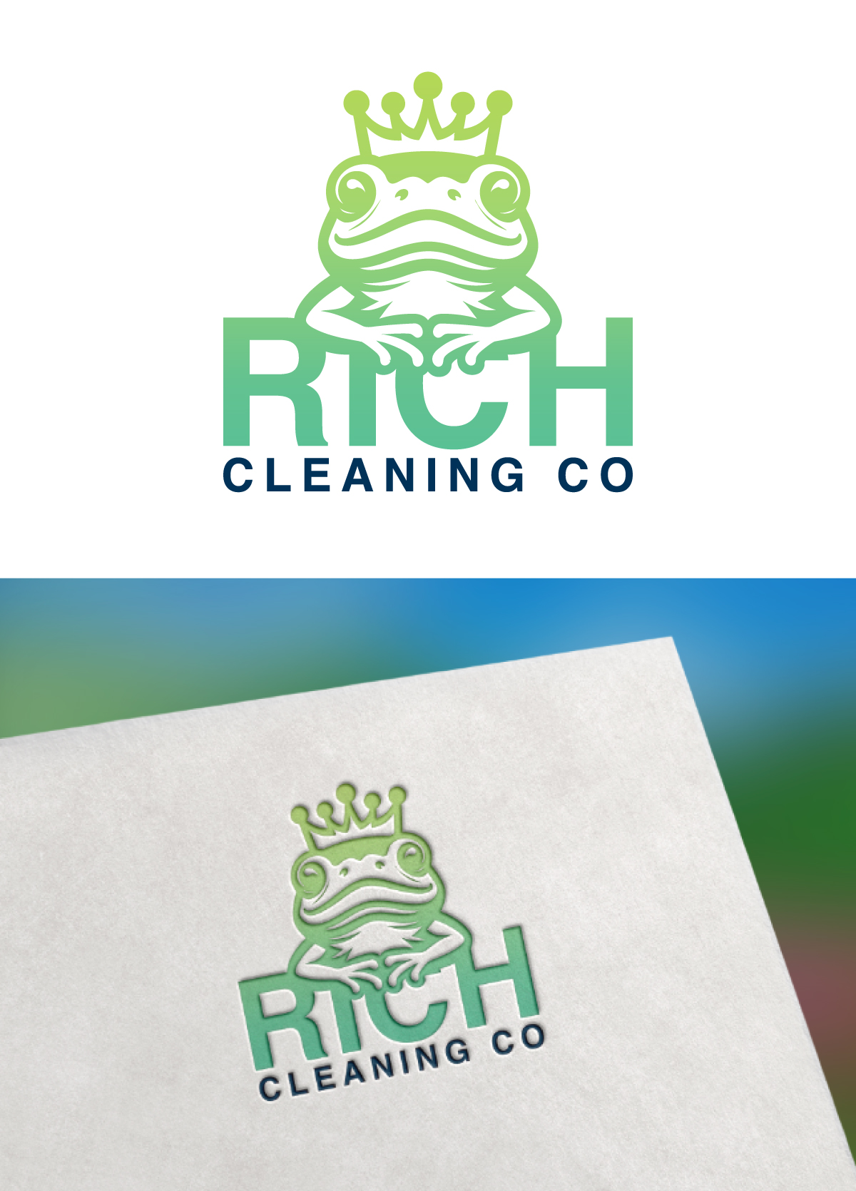 Logo Design for Rich Cleaning Co. by Pixel power | Design #32300776