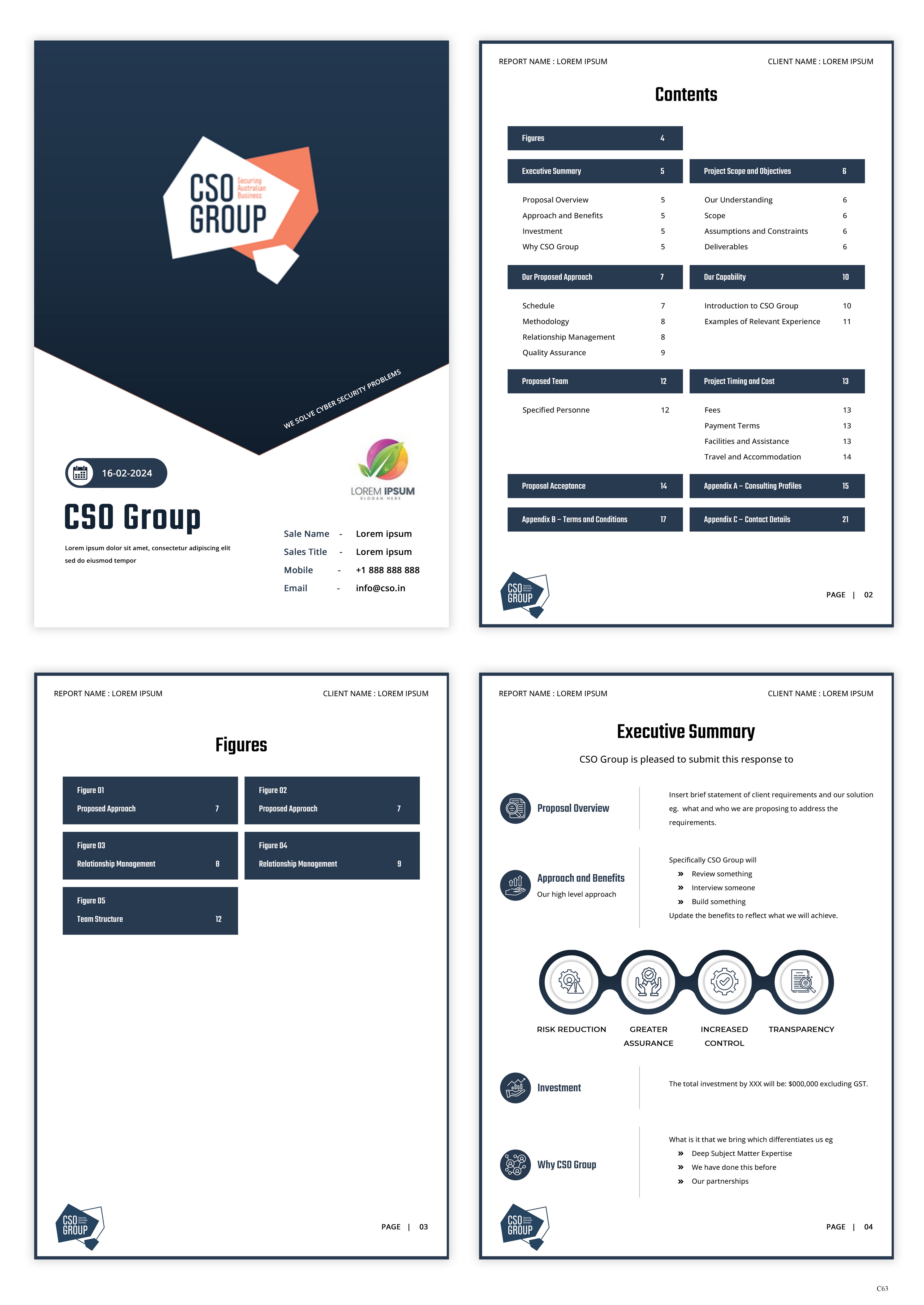 Serious, Modern, Cyber Security Word Template Design for a Company by ...