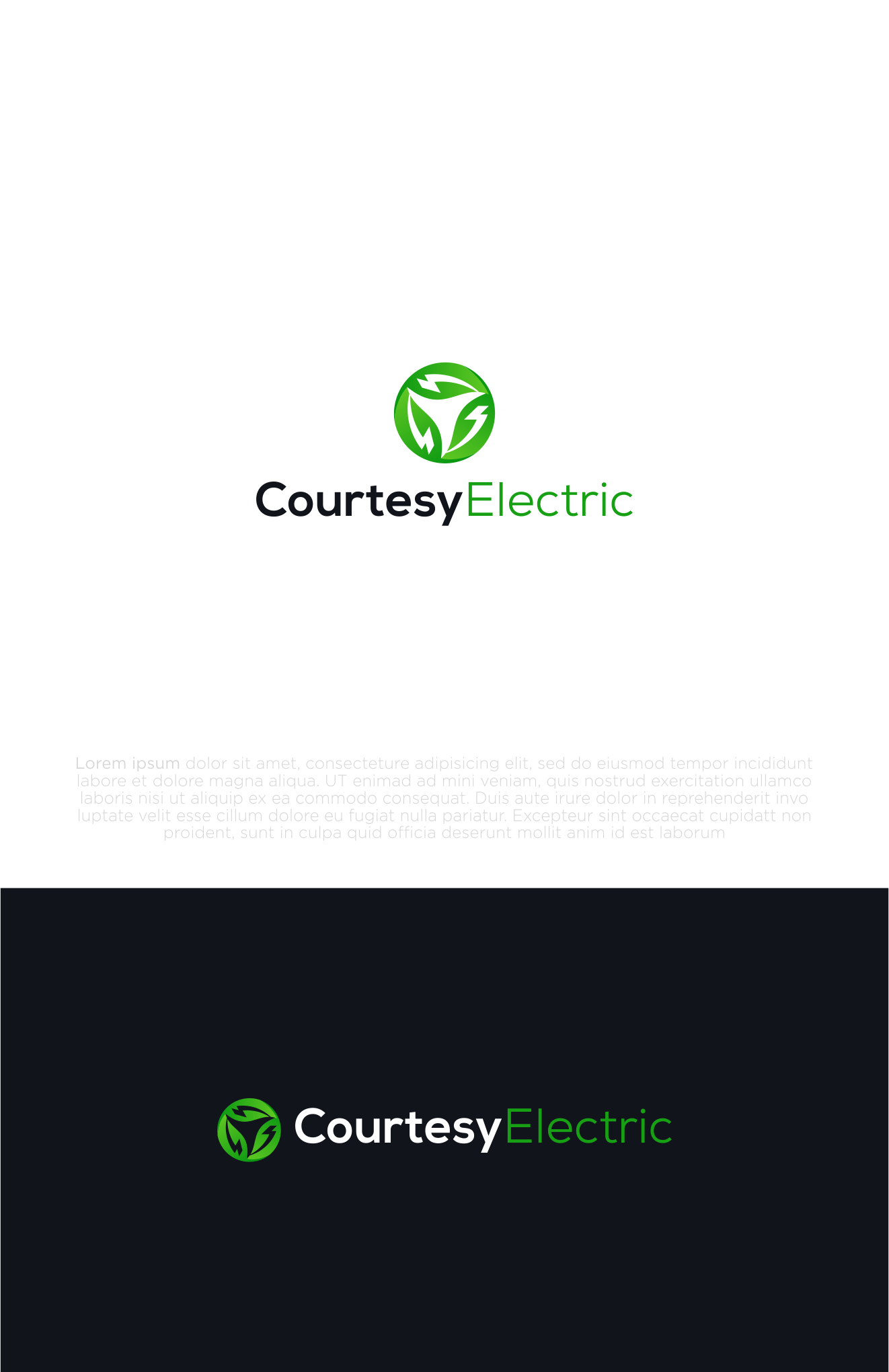 Logo Design for Courtesy Electric -- Managed Energy by melonna | Design ...