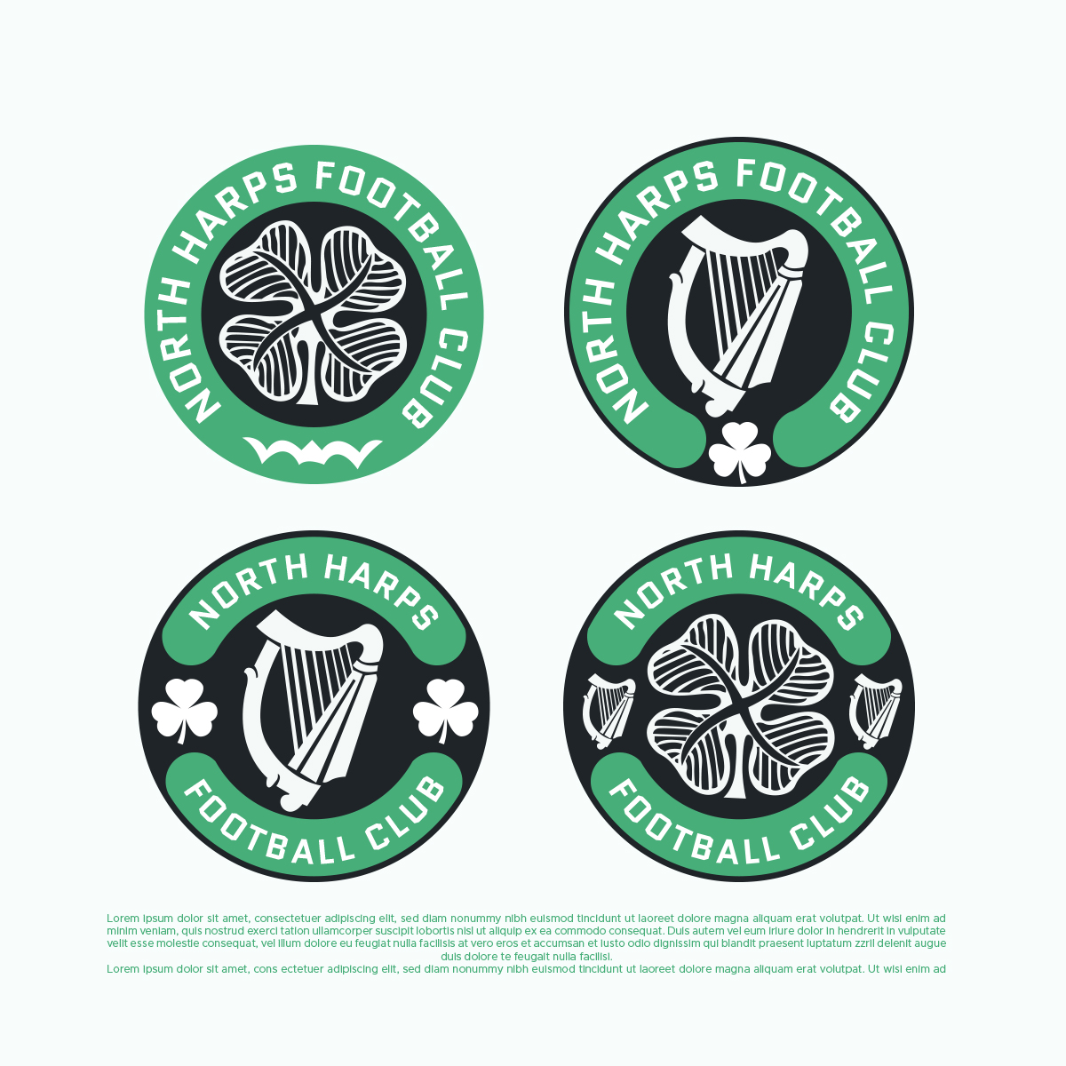 Elegant, Playful Logo Design for North Harps F.C or North Harps ...
