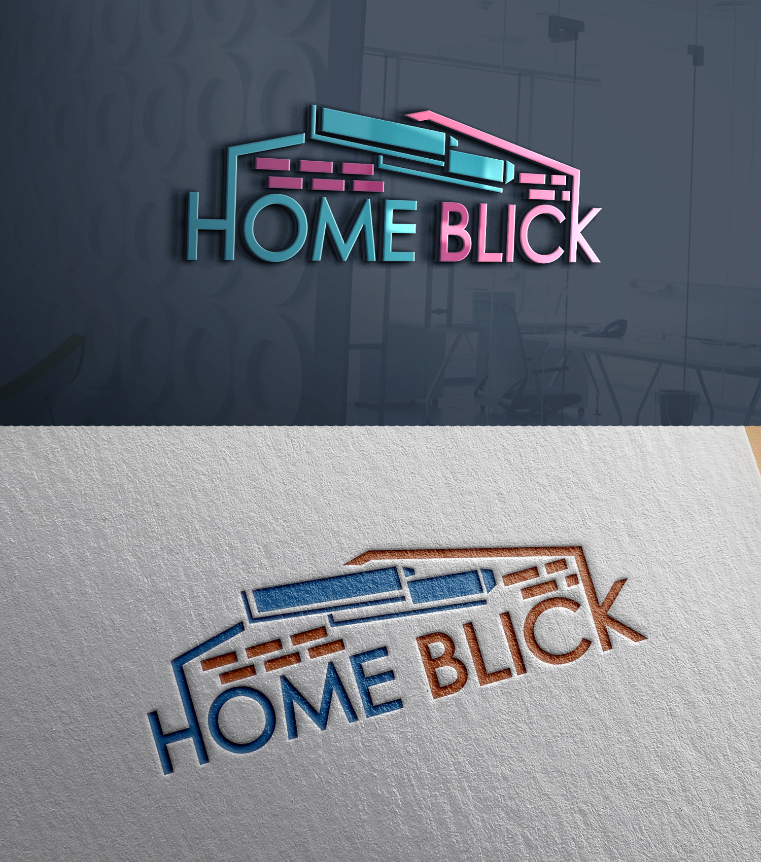 Modern, Serious Logo Design for Home Blick by 24ksunny | Design #32333535