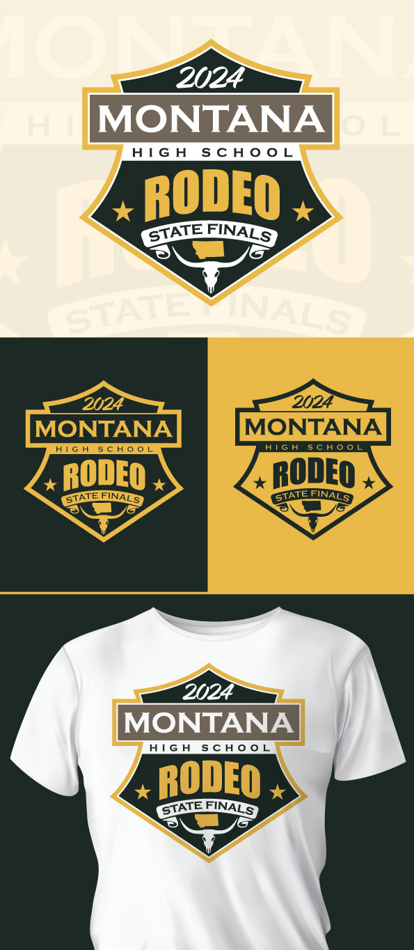 Bold, Serious, Sports industry, with western lifestyle RODEO T-shirt ...
