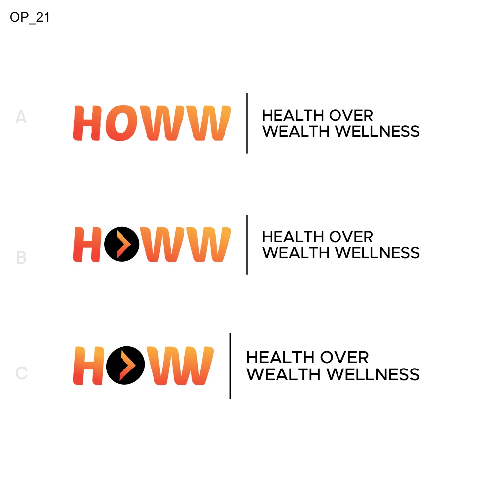 Elegant, Playful, Health and Wellness Logo Design for HEALTH OVER WEALTH WELLNESS | HEALTH OVER ...