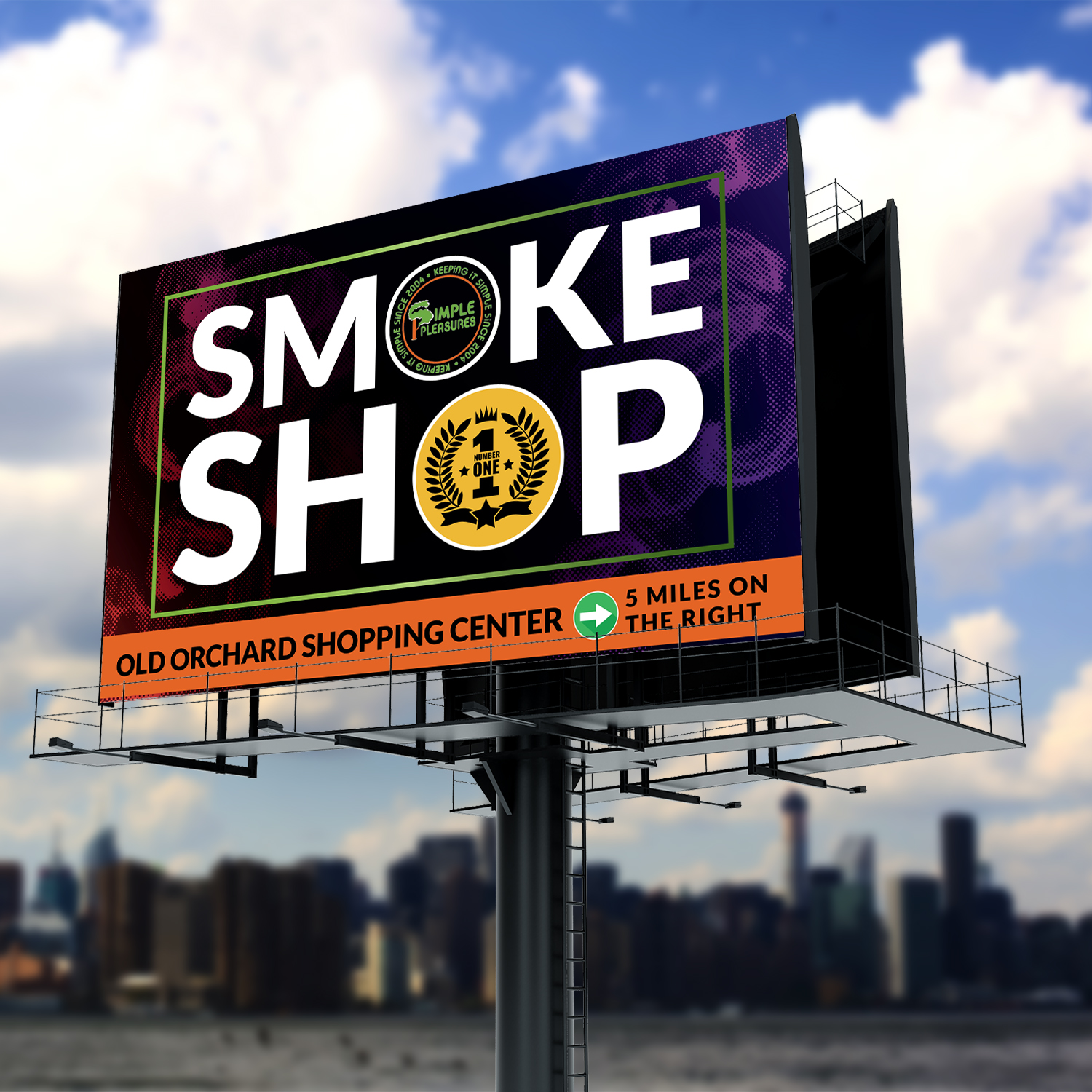 Elegant, Playful, Smoke shop/ cannabis Billboard Design for a Company by DesignFriday | Design ...