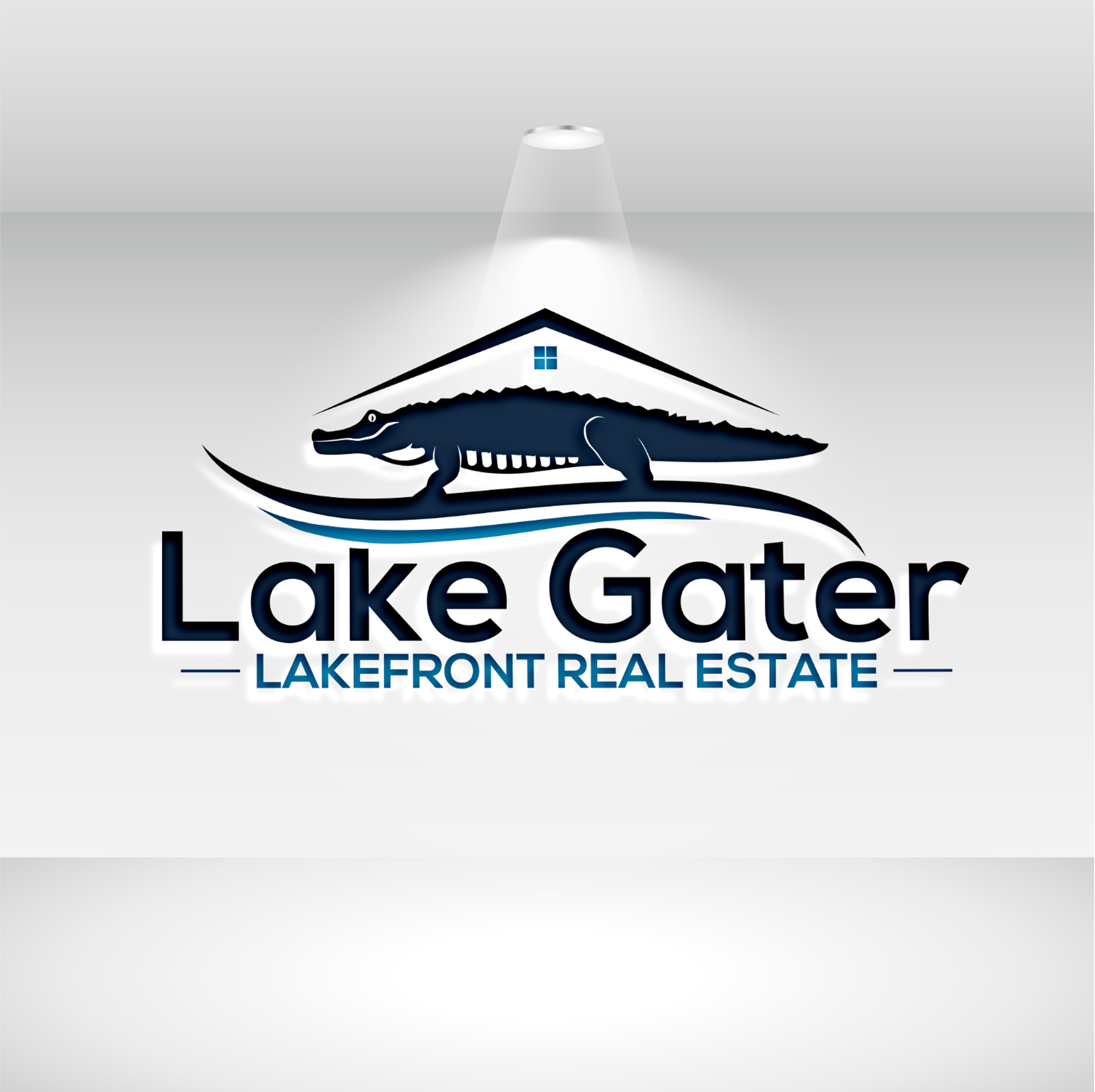 Elegant, Playful, Lakefront Real Estate Logo Design for "Lake Gater ...