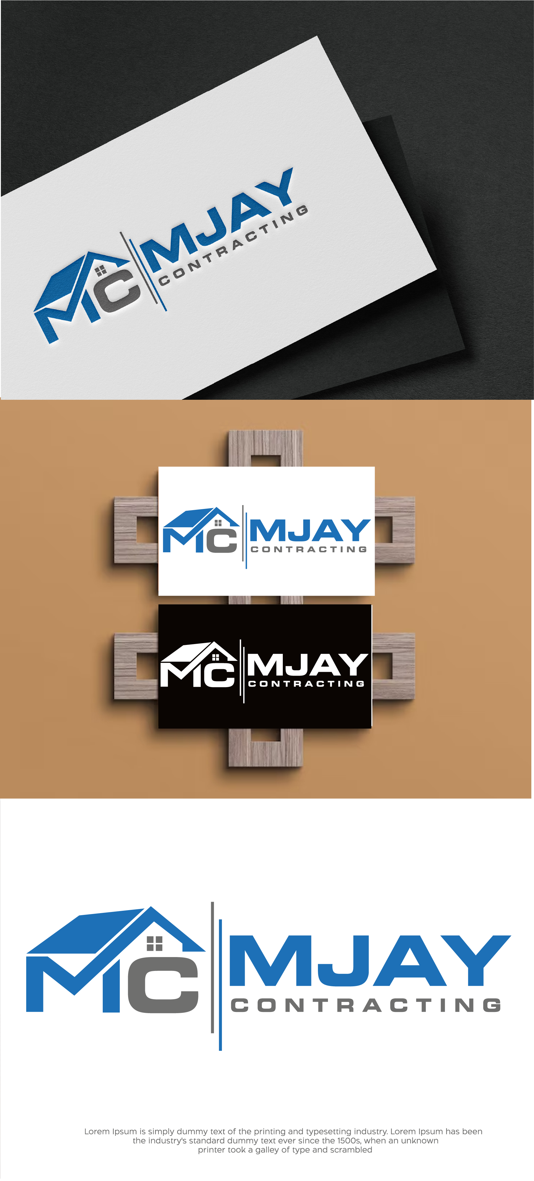 Elegant, Playful, Construction Logo Design for Mjay contracting by ...