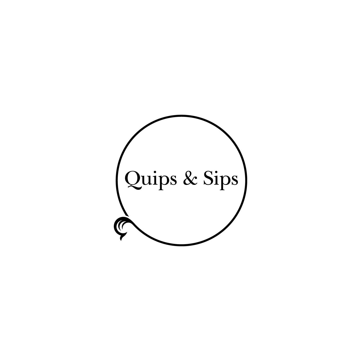 Playful, Modern Logo Design for Quips & Sips by 4tech services | Design #32320551