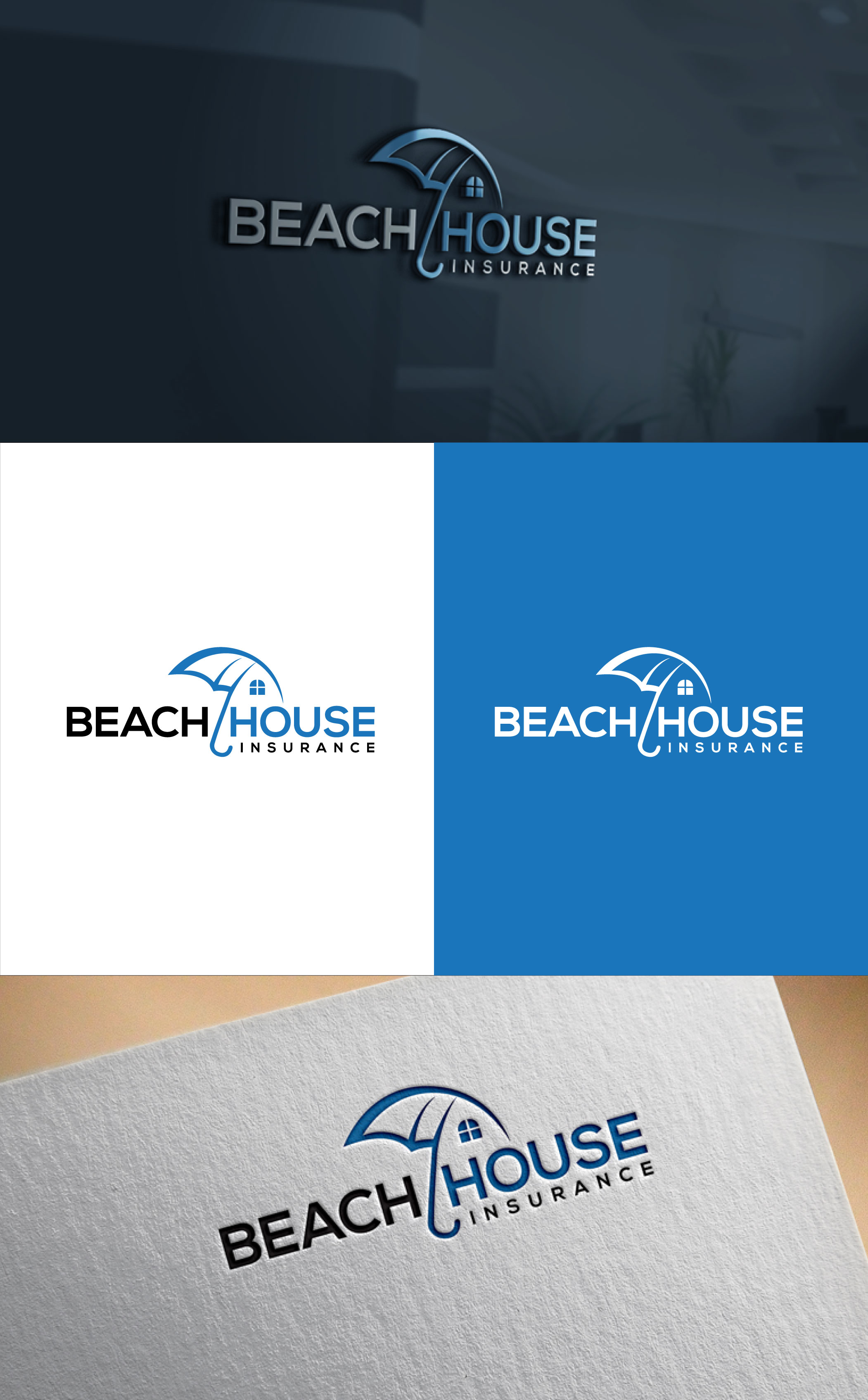 Logo Design for Beach House Insurance by GD Creative | Design #32338553