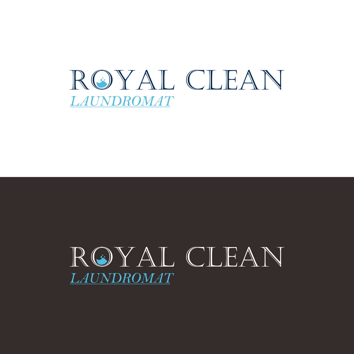 Elegant, Playful Logo Design for Royal Clean Laundromat by F_DSGN ...
