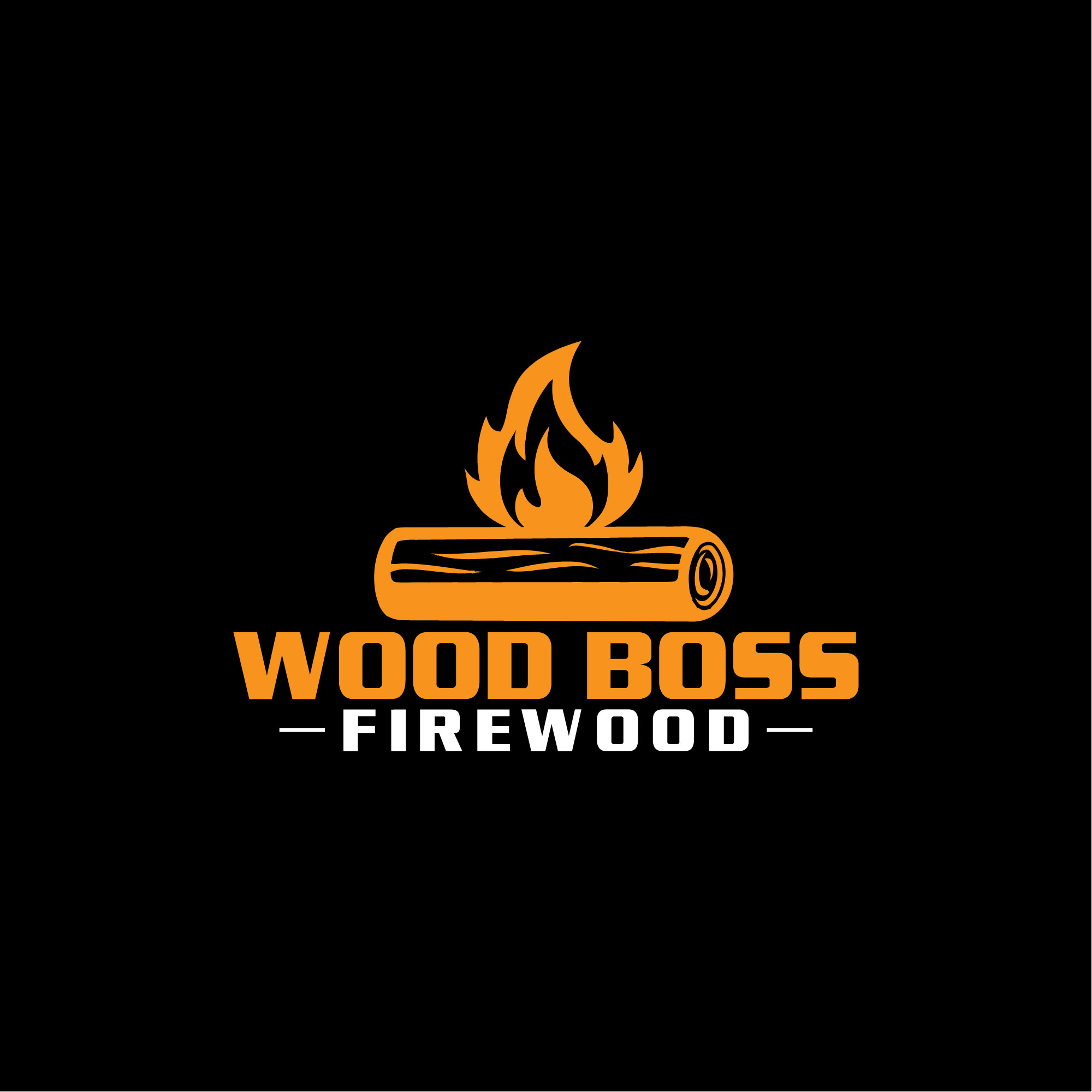 Logo Design for WOOD BOSS FIREWOOD by MD ROKON UDDIN | Design #32361493