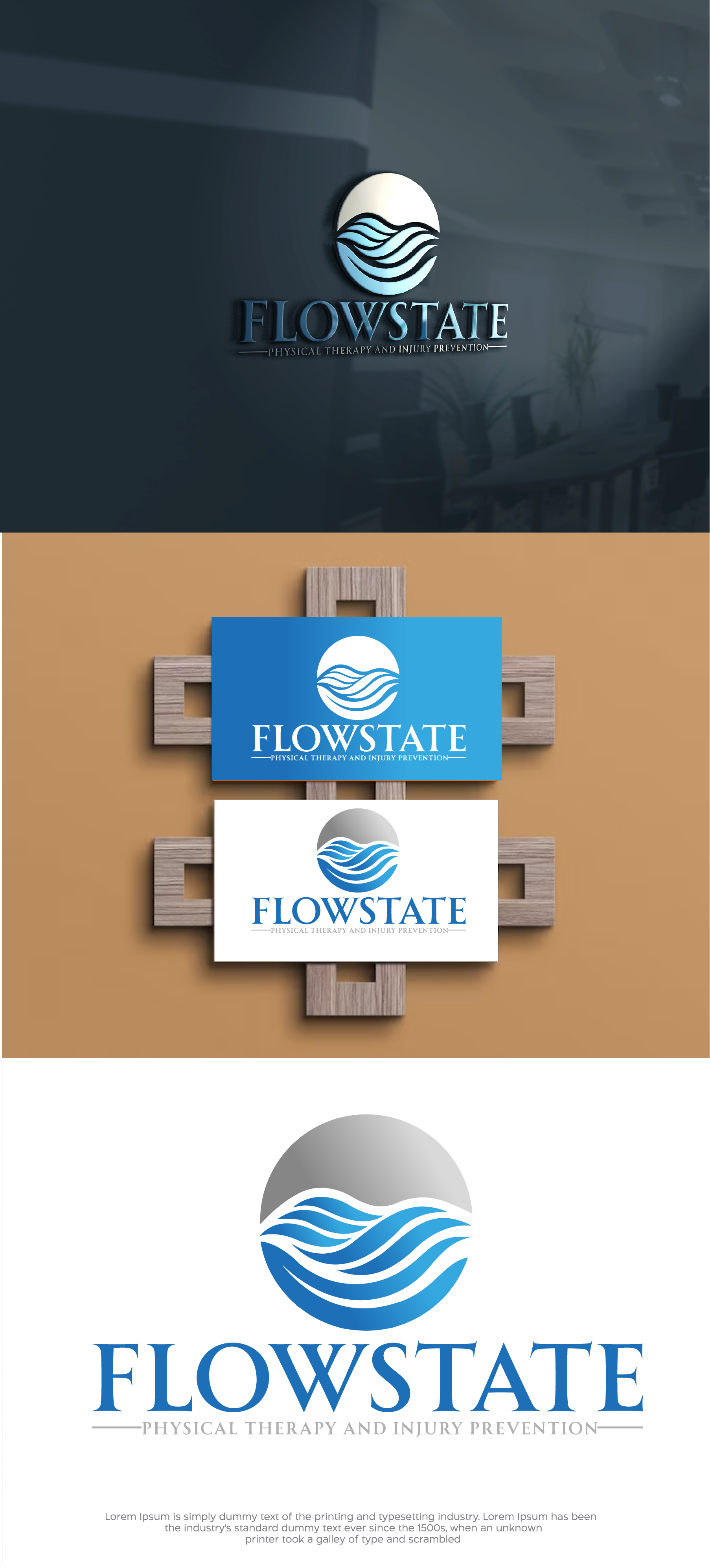 Elegant, Personable, Physical Therapy / Healthcare Logo Design for Flowstate, Flowstate physical ...