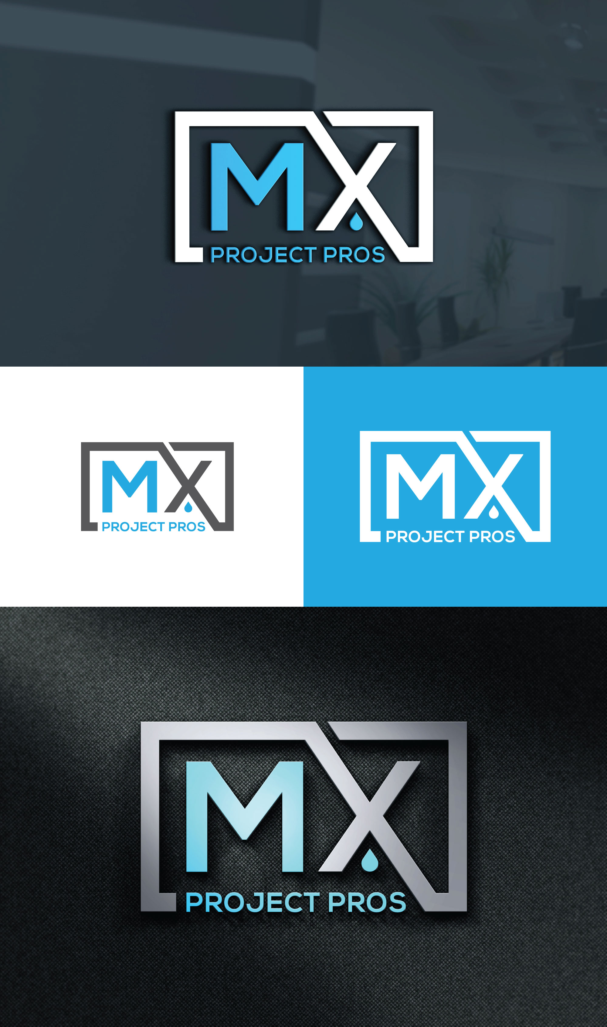 Masculine, Serious Logo Design for MX Project Pros by nur321 | Design #32387874