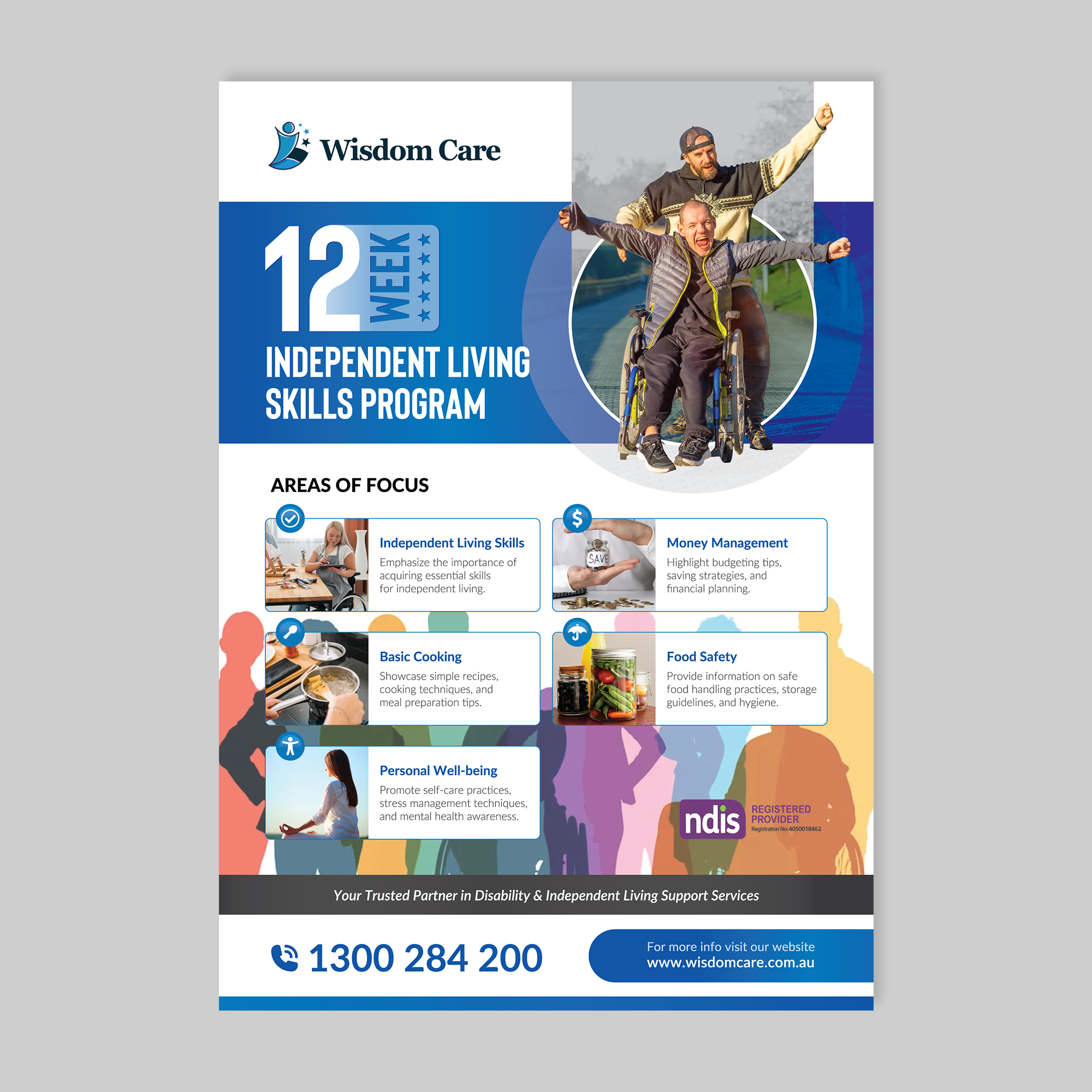 Playful, Modern, community services sector Flyer Design for WisdomCare ...