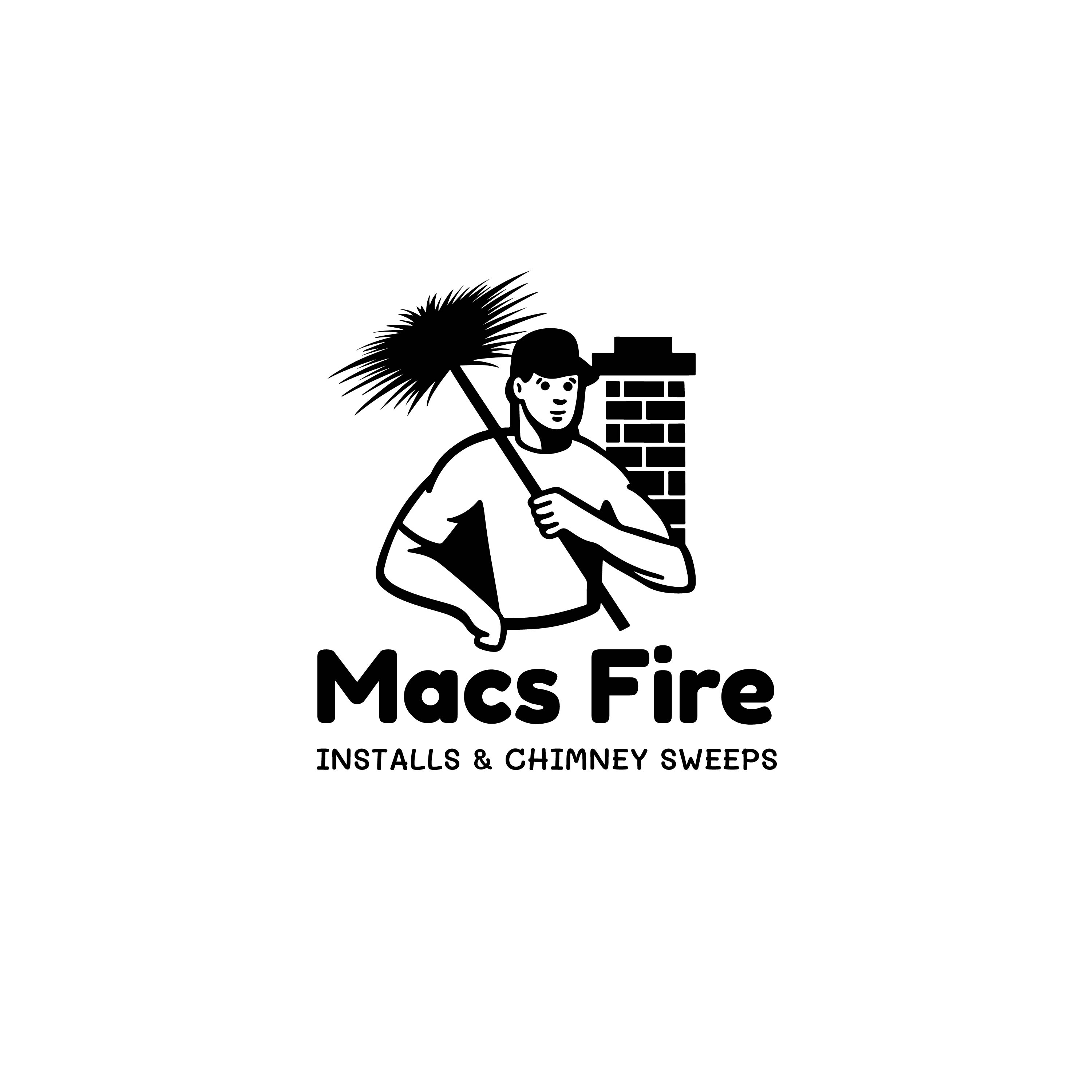 Modern, Personable, Fire installation and chimney sweep company Logo ...