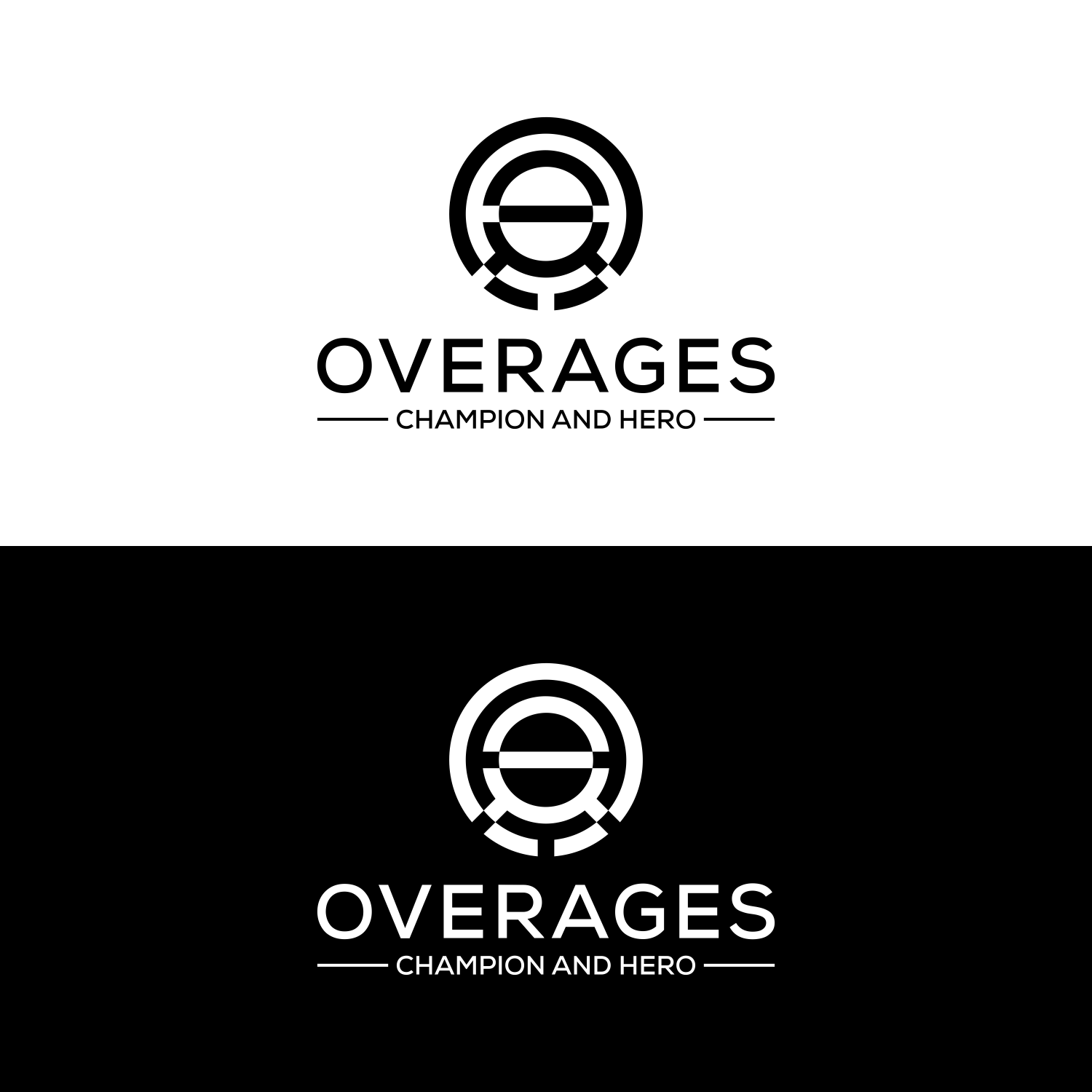 Logo Design for Logo 1 Text : Overages Champion, Logo 2 Text: Overages ...