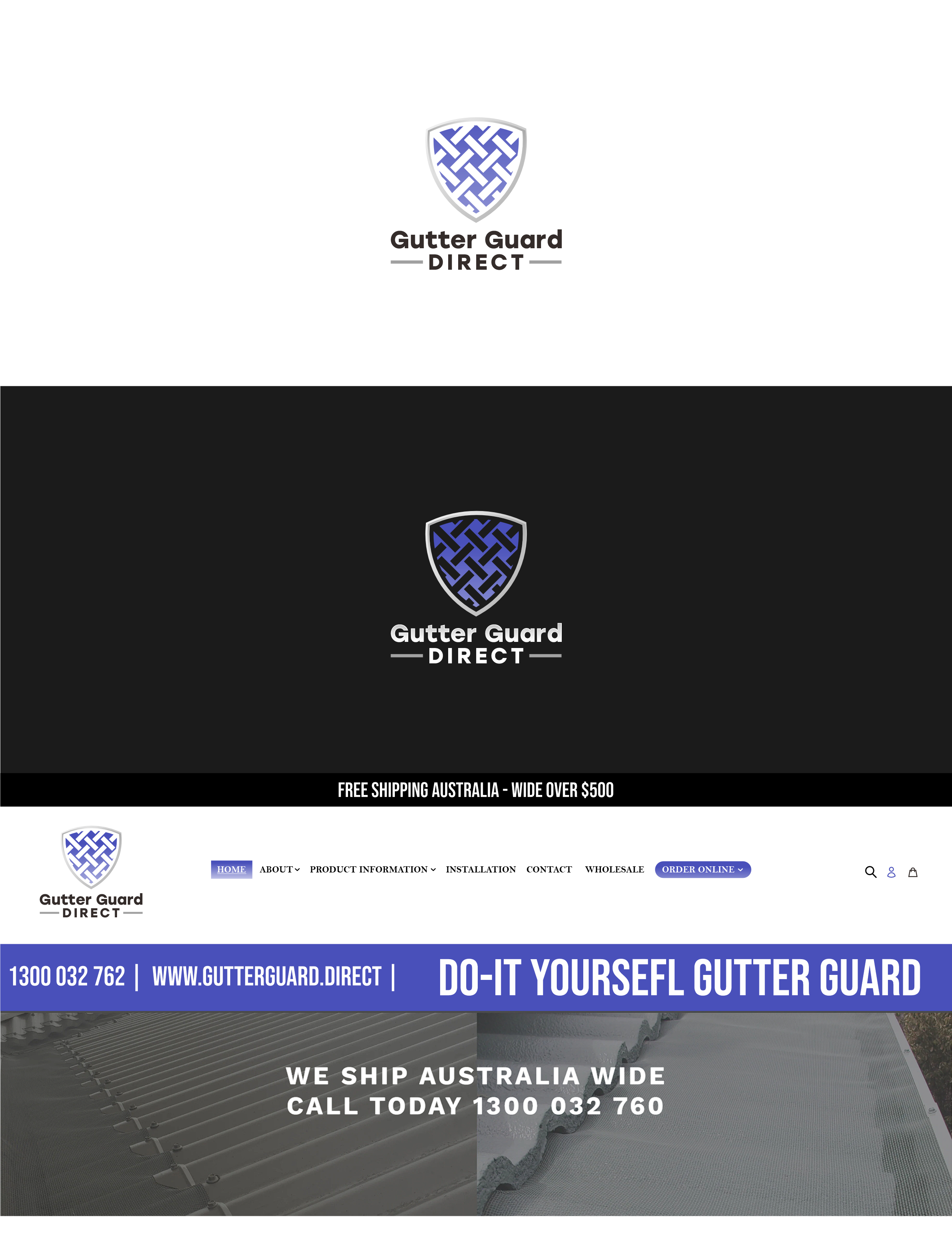 Serious, Modern Logo Design for Gutter Guard Direct (Optional) by Reiki ...