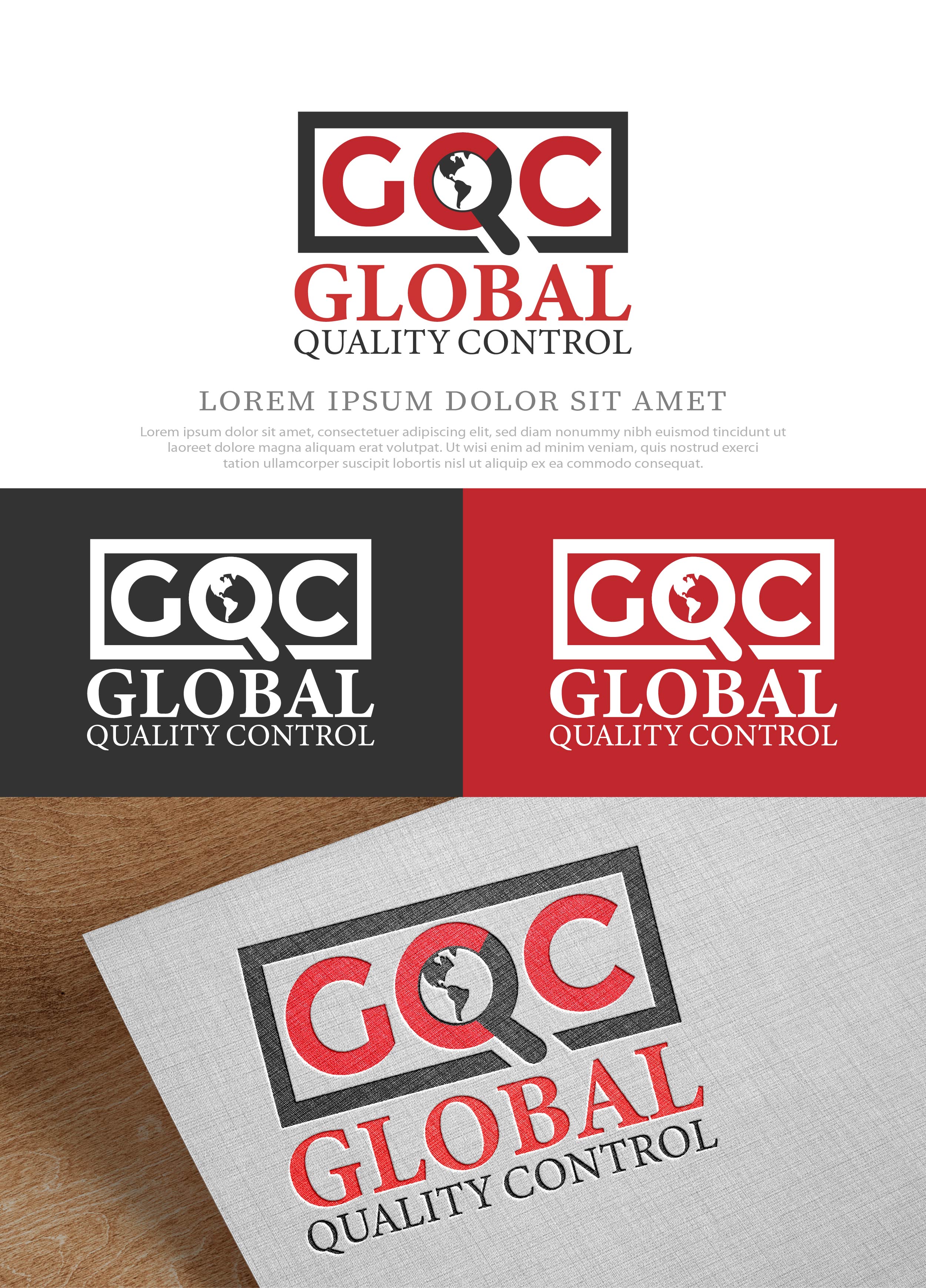 Serious, Upmarket, Biotechnology/Pharmaceuticals Logo Design for Global Quality Control (GQC) by ...