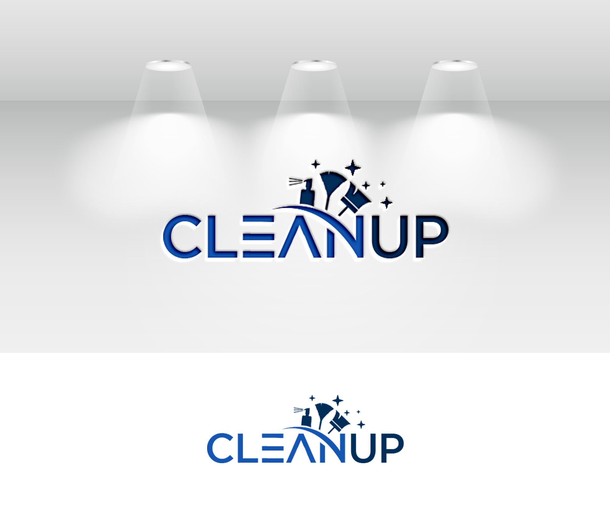 Modern, Professional, Cleaning Logo Design for CleanUp by AliArts ...