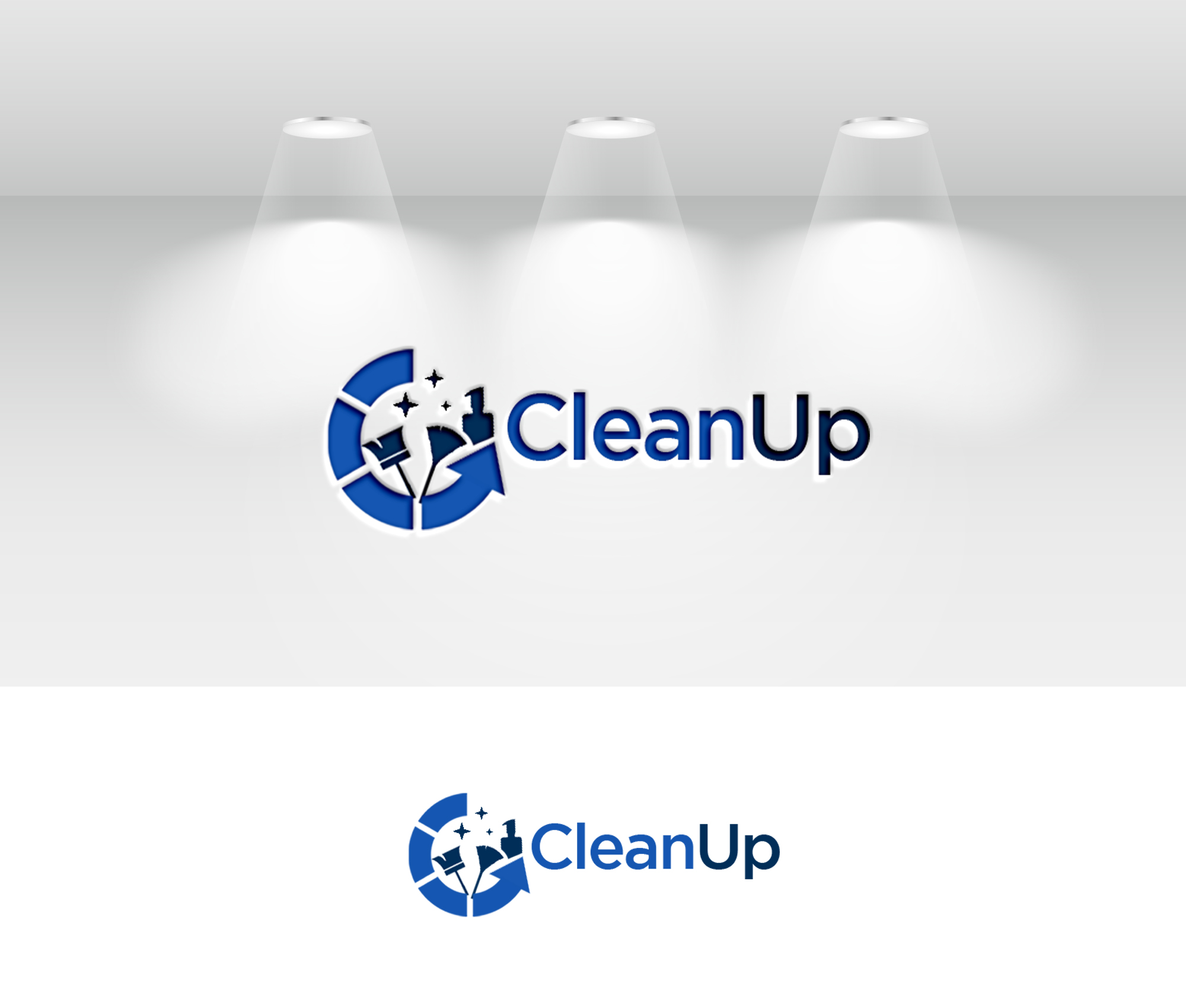 Modern, Professional, Cleaning Logo Design for CleanUp by AliArts ...