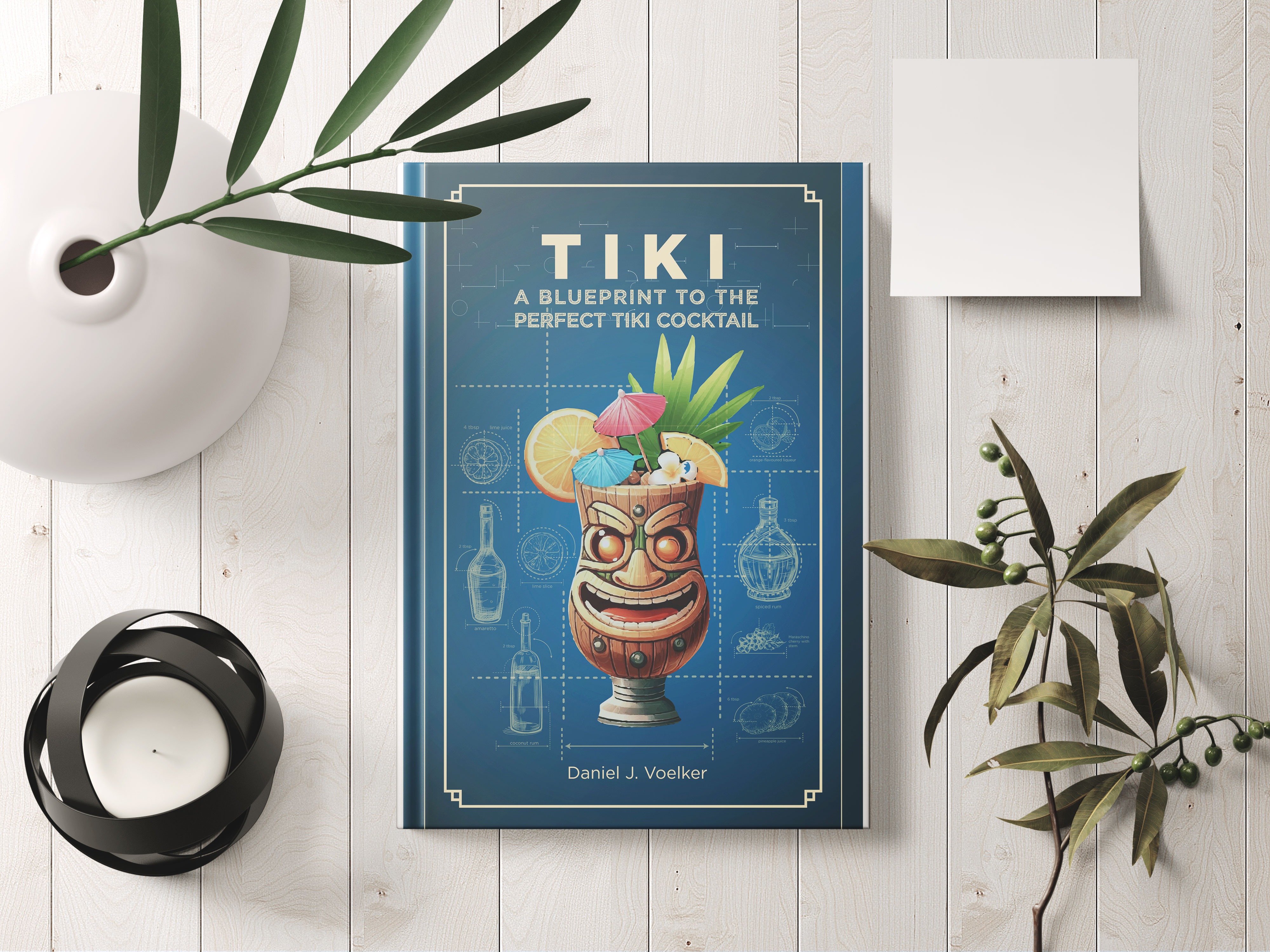 Upmarket, Playful Book Cover Design for Tiki Cocktail University by ...