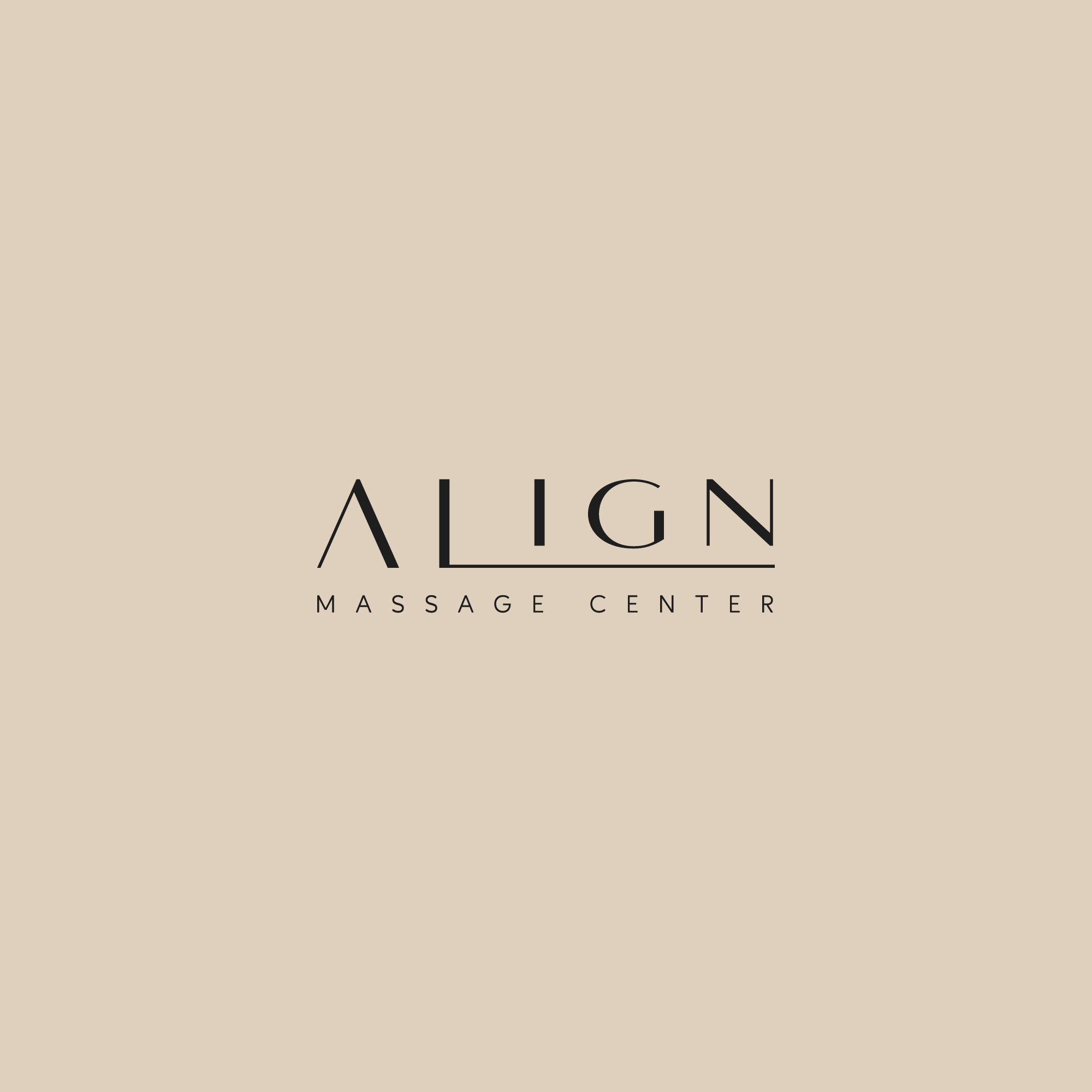 Elegant, Serious, Massage Therapy Logo Design for ALIGN - Massage Center (subtext) by Peroni ...