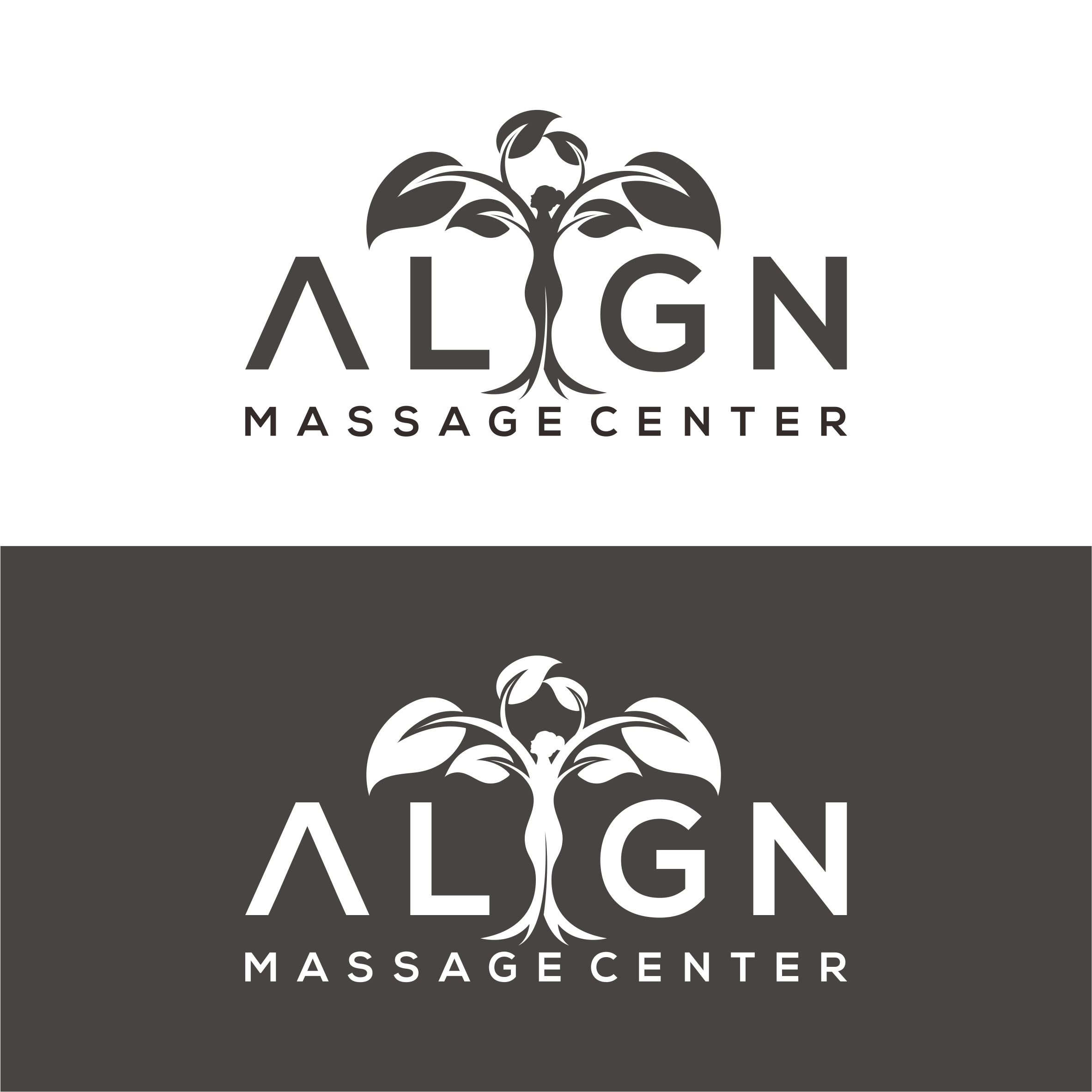 Elegant, Serious, Massage Therapy Logo Design for ALIGN - Massage Center (subtext) by ...