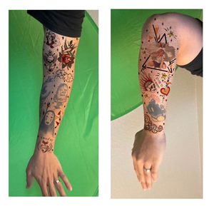Left arm tattoo ideas and fill in what currently exist on my forearm (4 ...