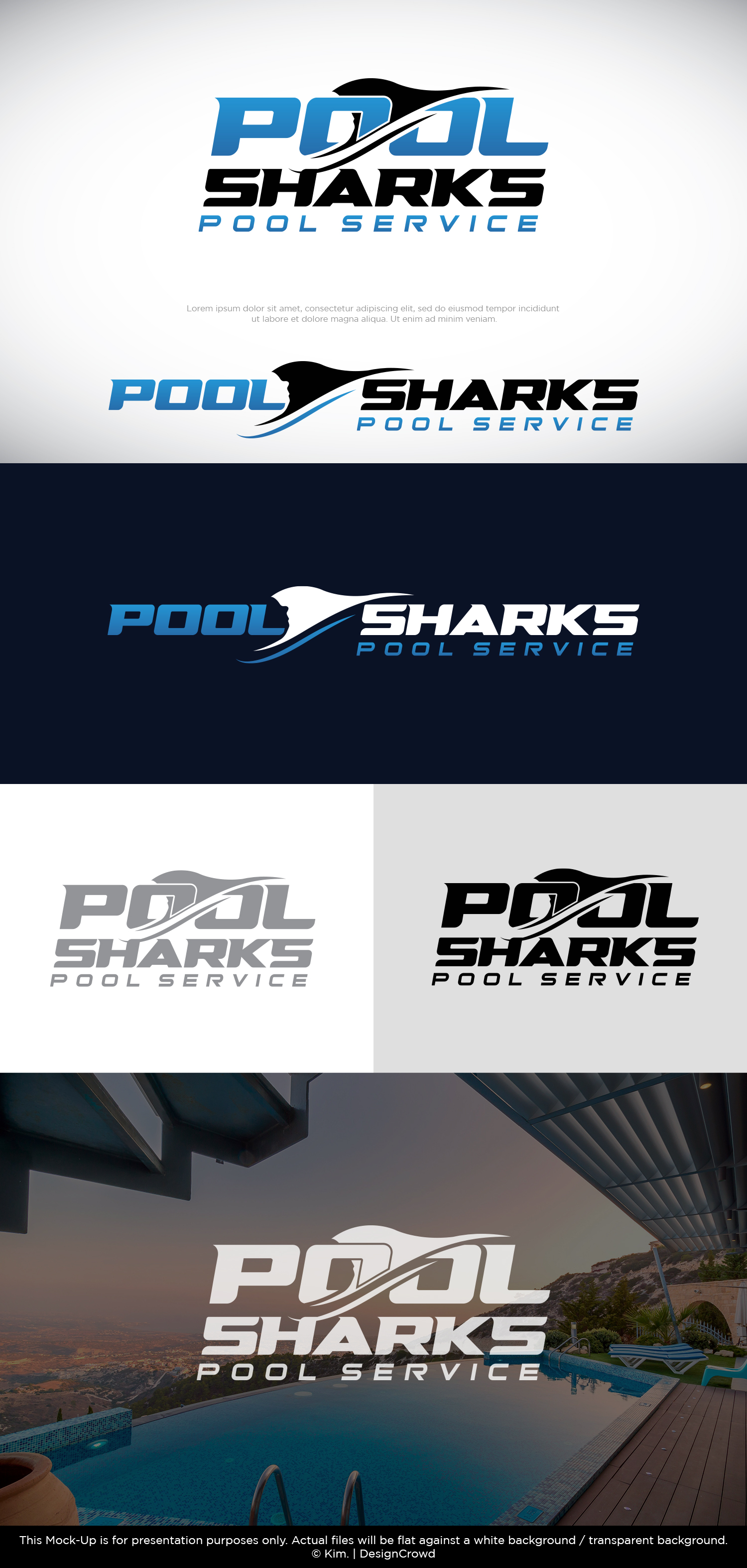 Bold, Serious, Swimming Pool Graphic Design for a Company by Kim Ji ...