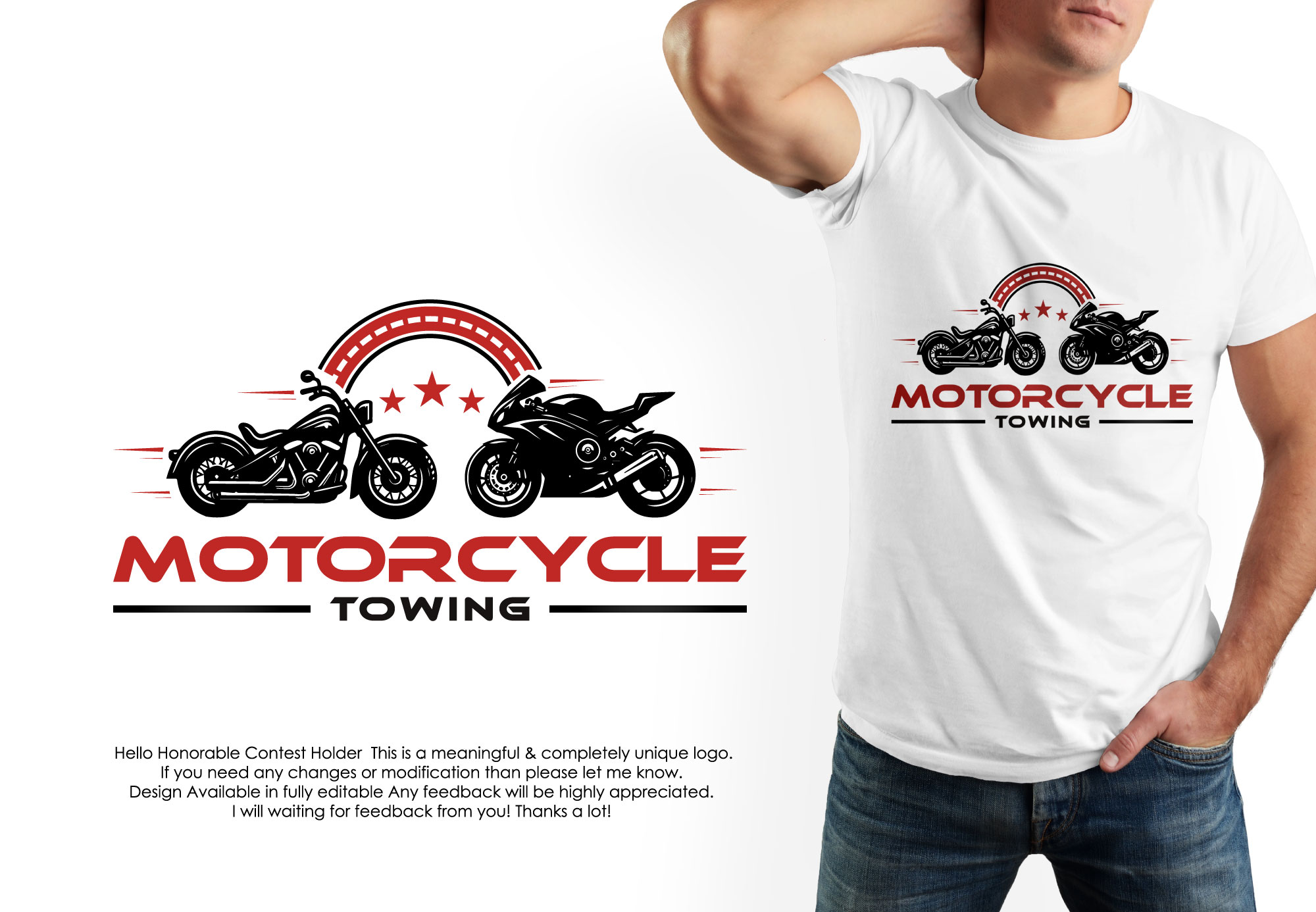 Bold, Modern, Motorcyclists Logo Design for Motorcycle Towing ...