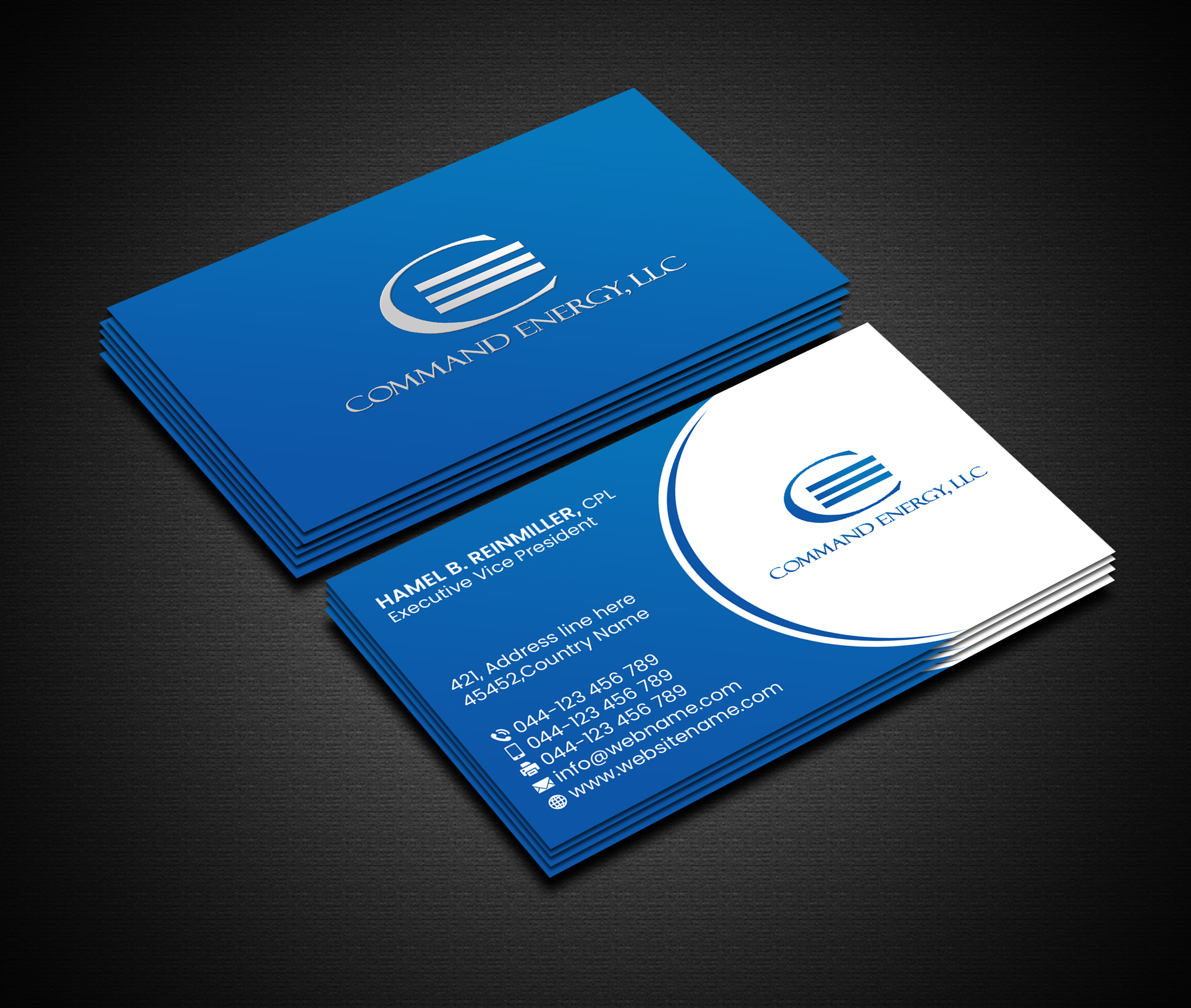 Traditional, Professional, Upstream Oil & Gas Business Card Design for ...