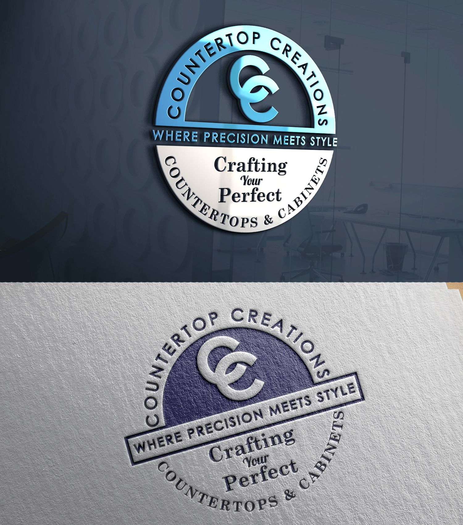 Serious, Modern, counters and cabinets Logo Design for "Where Precision ...