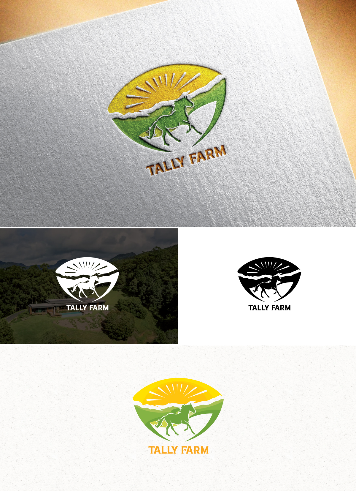 Elegant, Playful Logo Design for Tally Farm by Logo Stock | Design ...