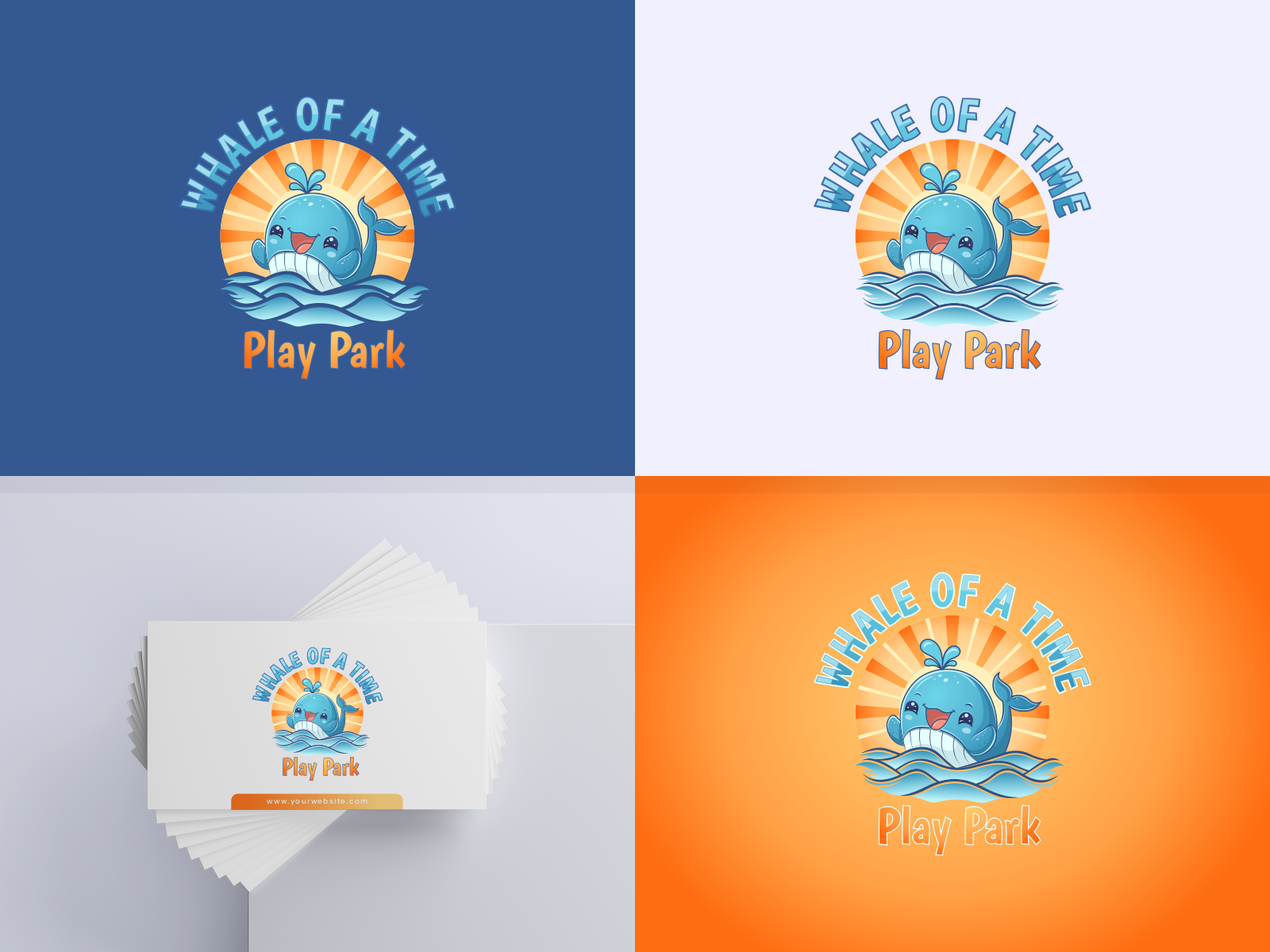 Playful, Colorful, Kids entertainment Logo Design for Whale of a Time ...