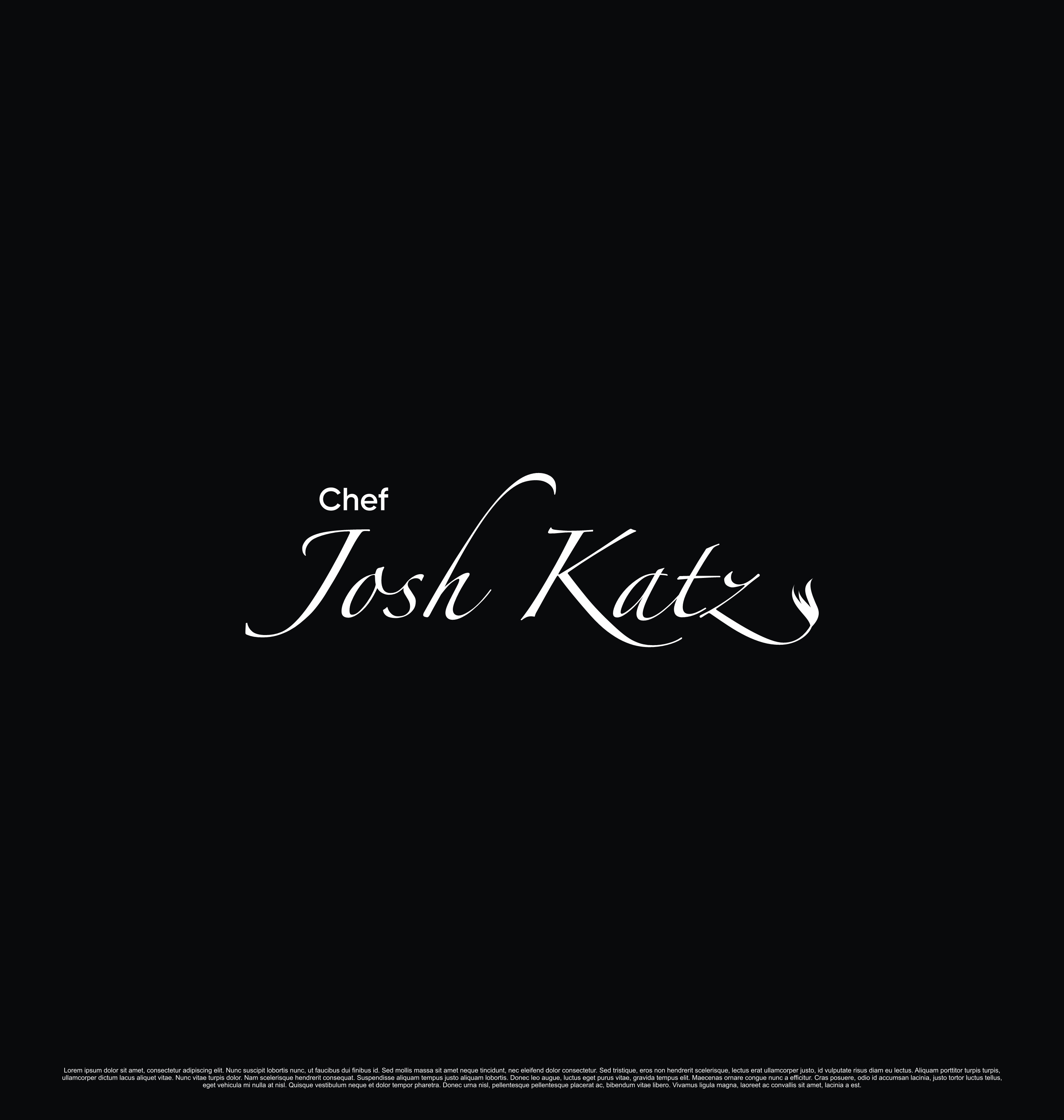 Logo Design for Chef Josh Katz by saesean | Design #32399278