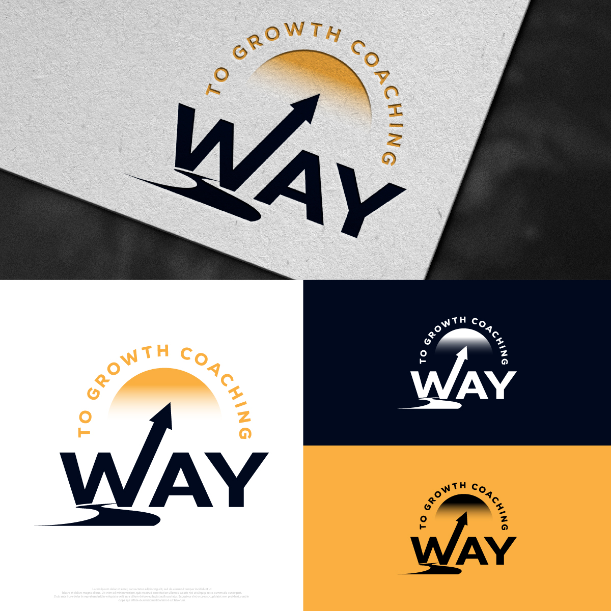 Modern, Economical, Personal coaching Logo Design for Way to Growth ...