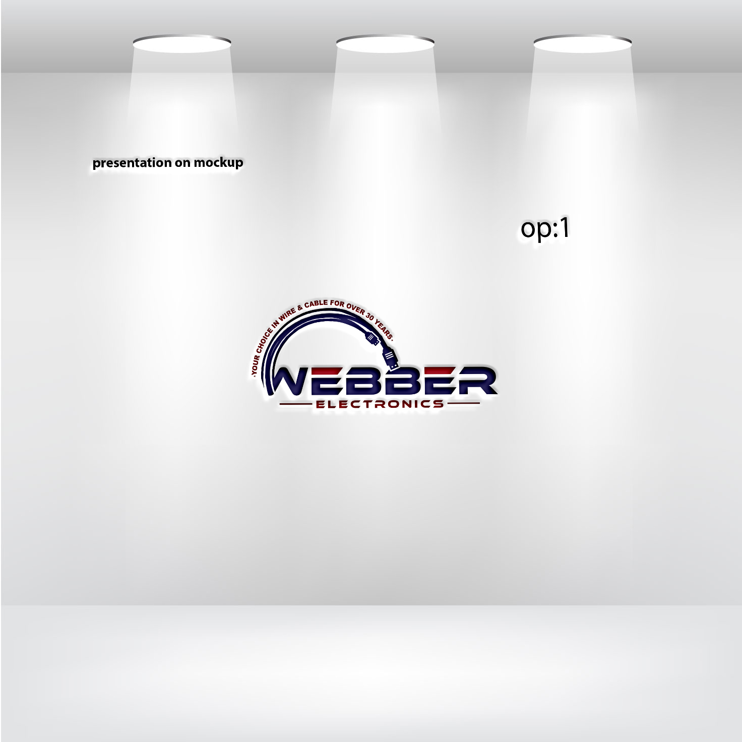 Logo Design for Webber Electronics "your choice in wire & cable for ...