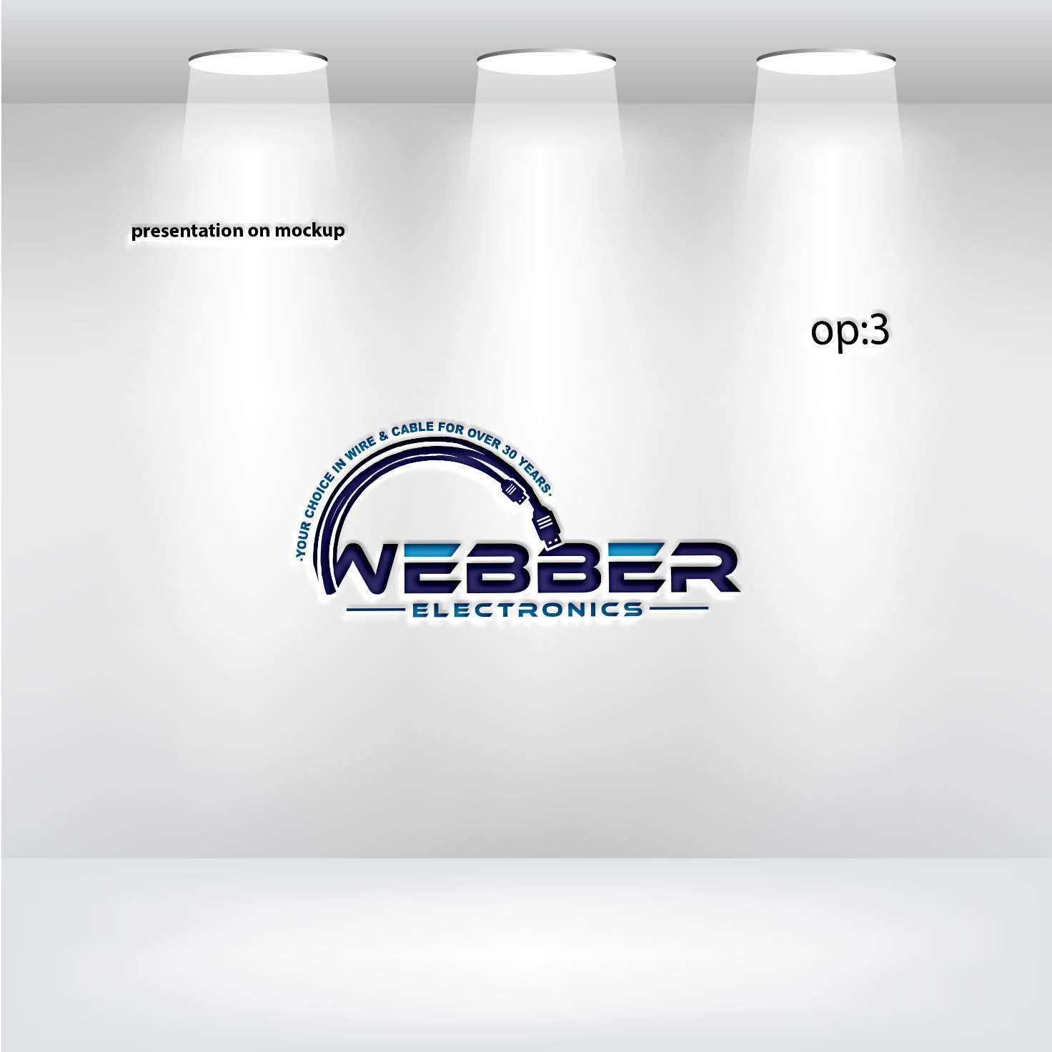 Logo Design for Webber Electronics "your choice in wire & cable for ...