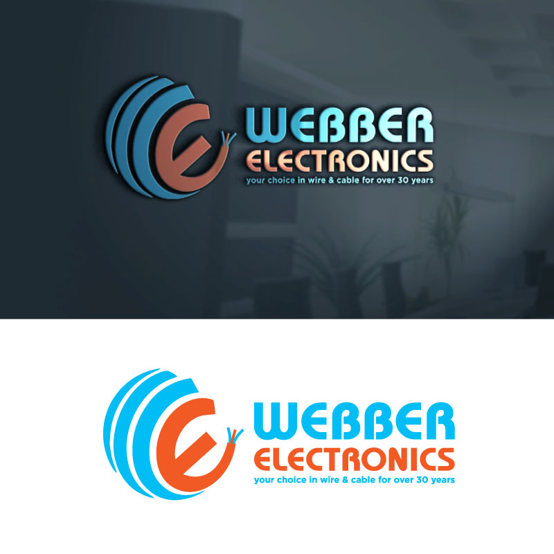 Logo Design for Webber Electronics "your choice in wire & cable for ...