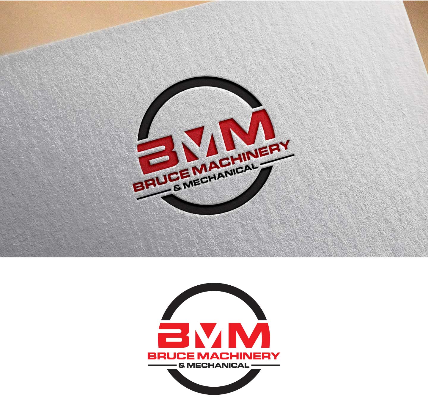 Bold, Serious, Mechanical Logo Design for Bruce Machinery & Mechanical ...