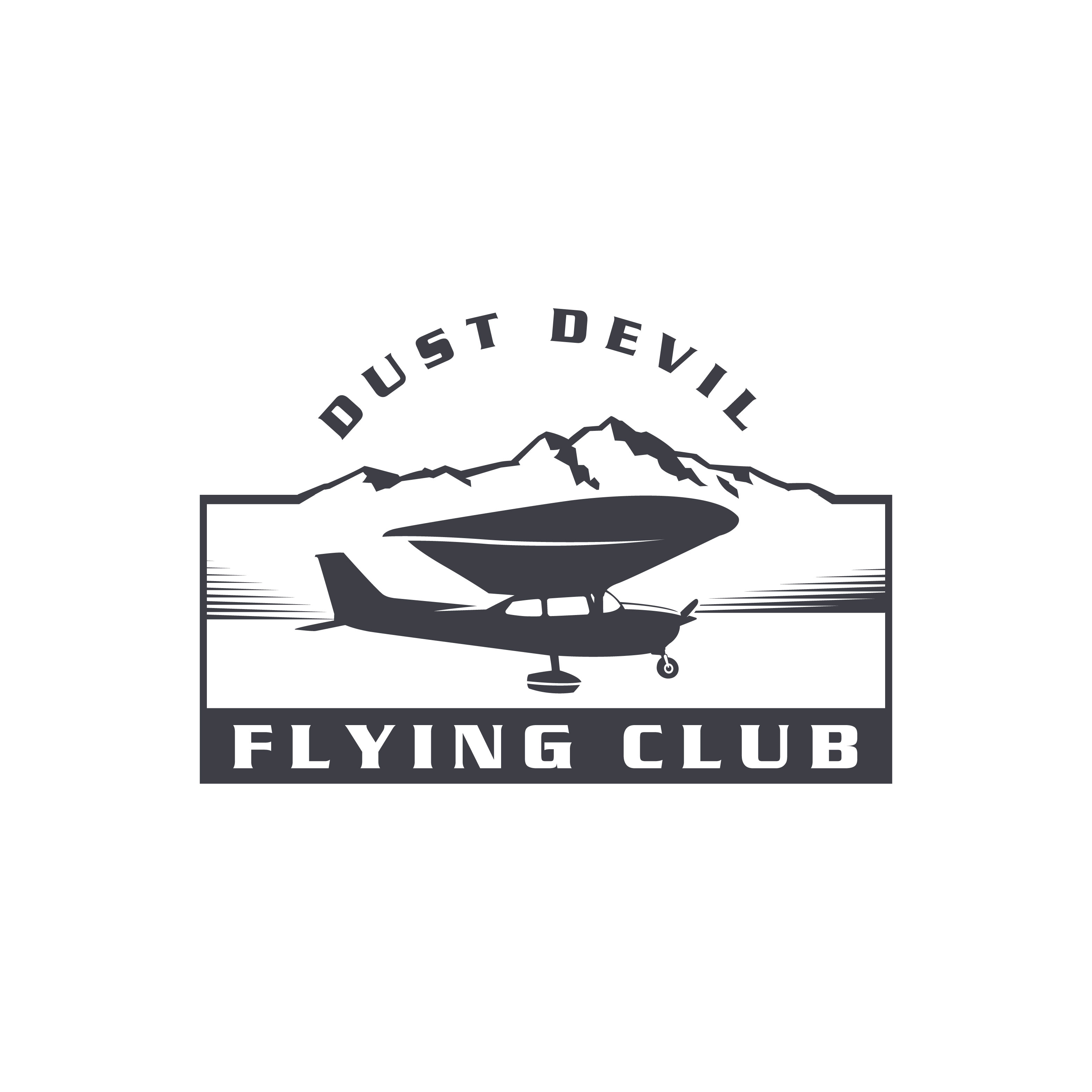 Elegant, Playful, Aviation Logo Design for Dust Devil Flying Club by ...