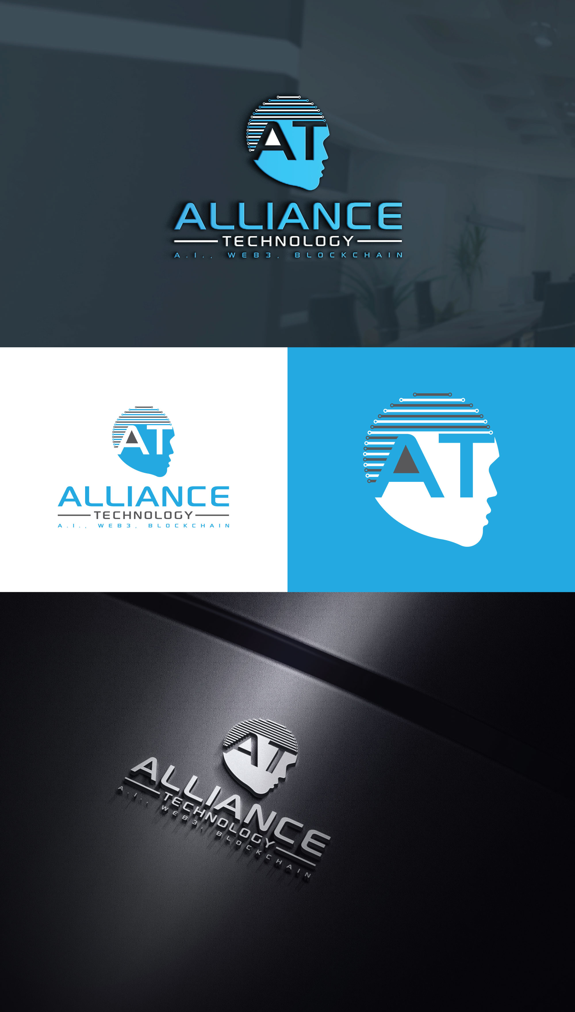 Logo Design for Alliance Technology - A.I., Web3, Blockchain by nur321 ...