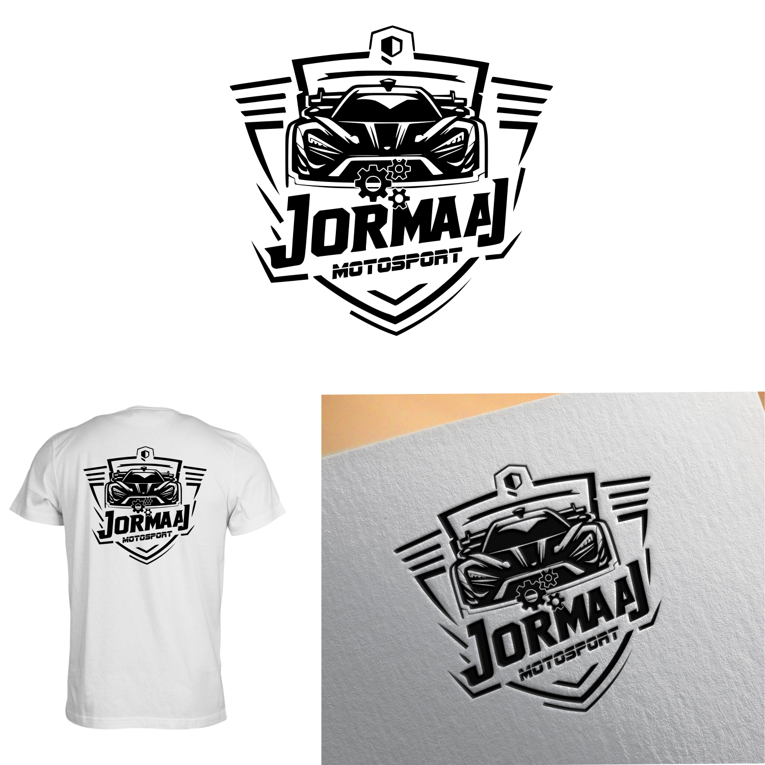 Masculine, Bold, Motorsport, automobiels Logo Design for Jorma J ...